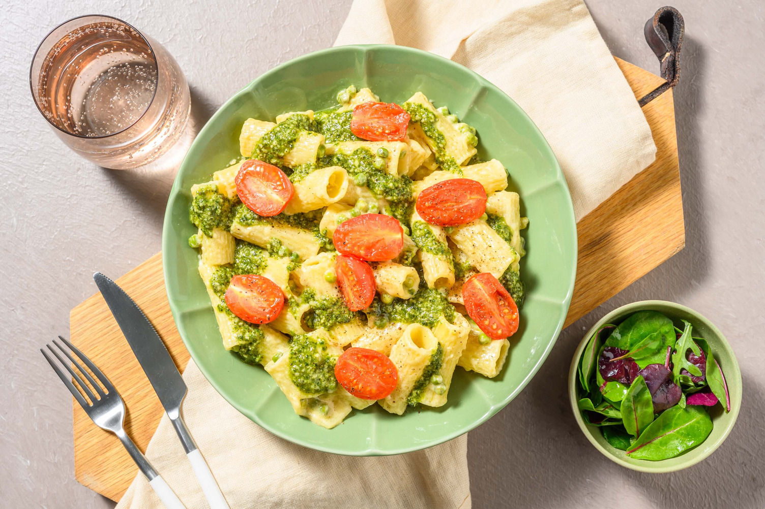 Creamy Veg Pesto Pasta Recipe | HelloFresh