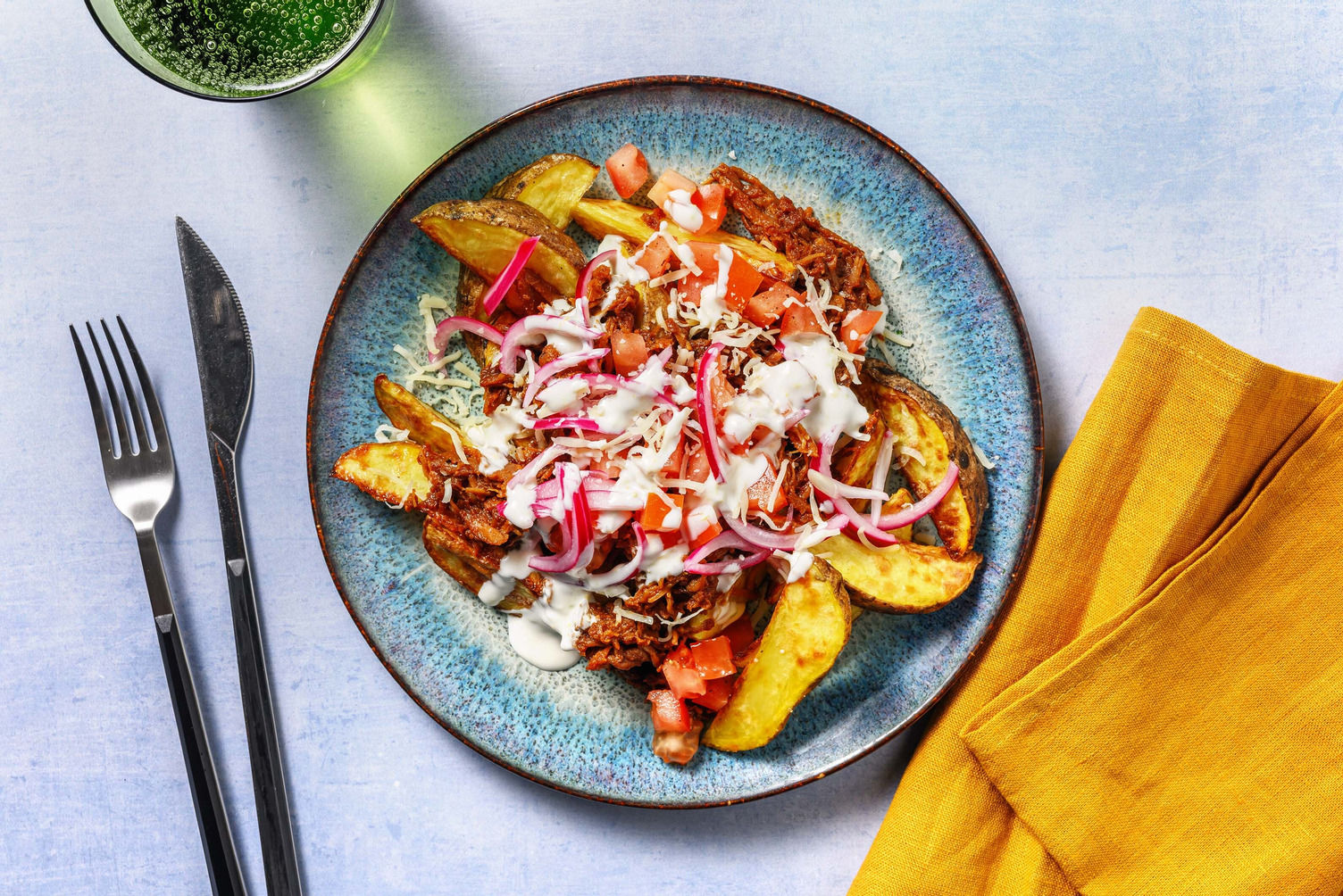 BBQ Cajun Pulled Beef Loaded Wedges Recipe | HelloFresh