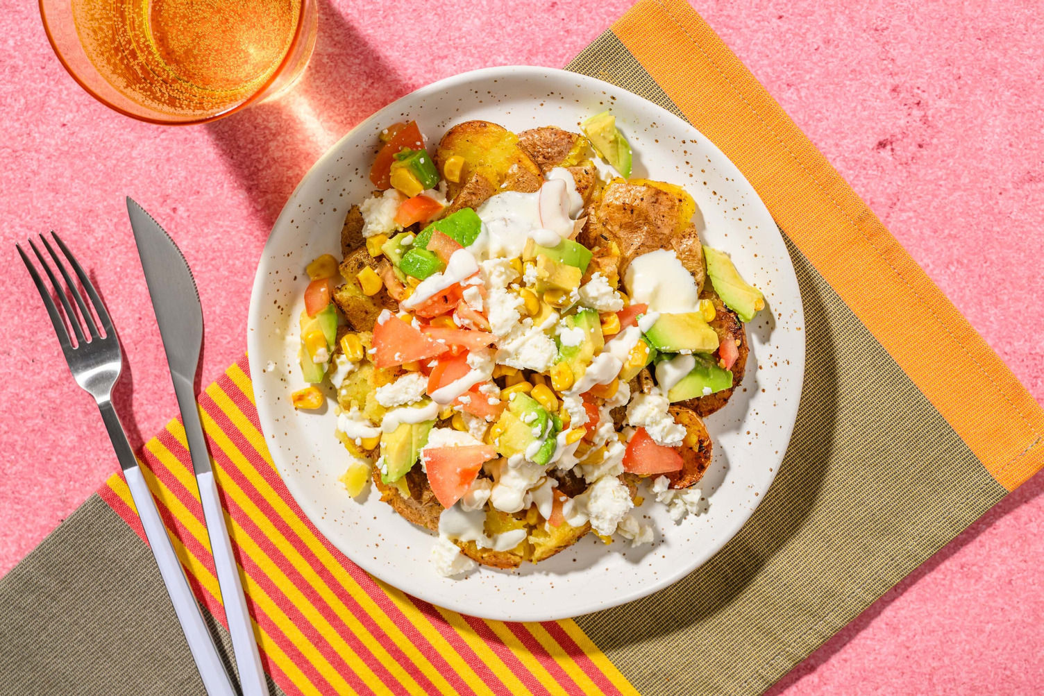 Loaded Honey Peri Peri Smashed Potatoes Recipe | HelloFresh