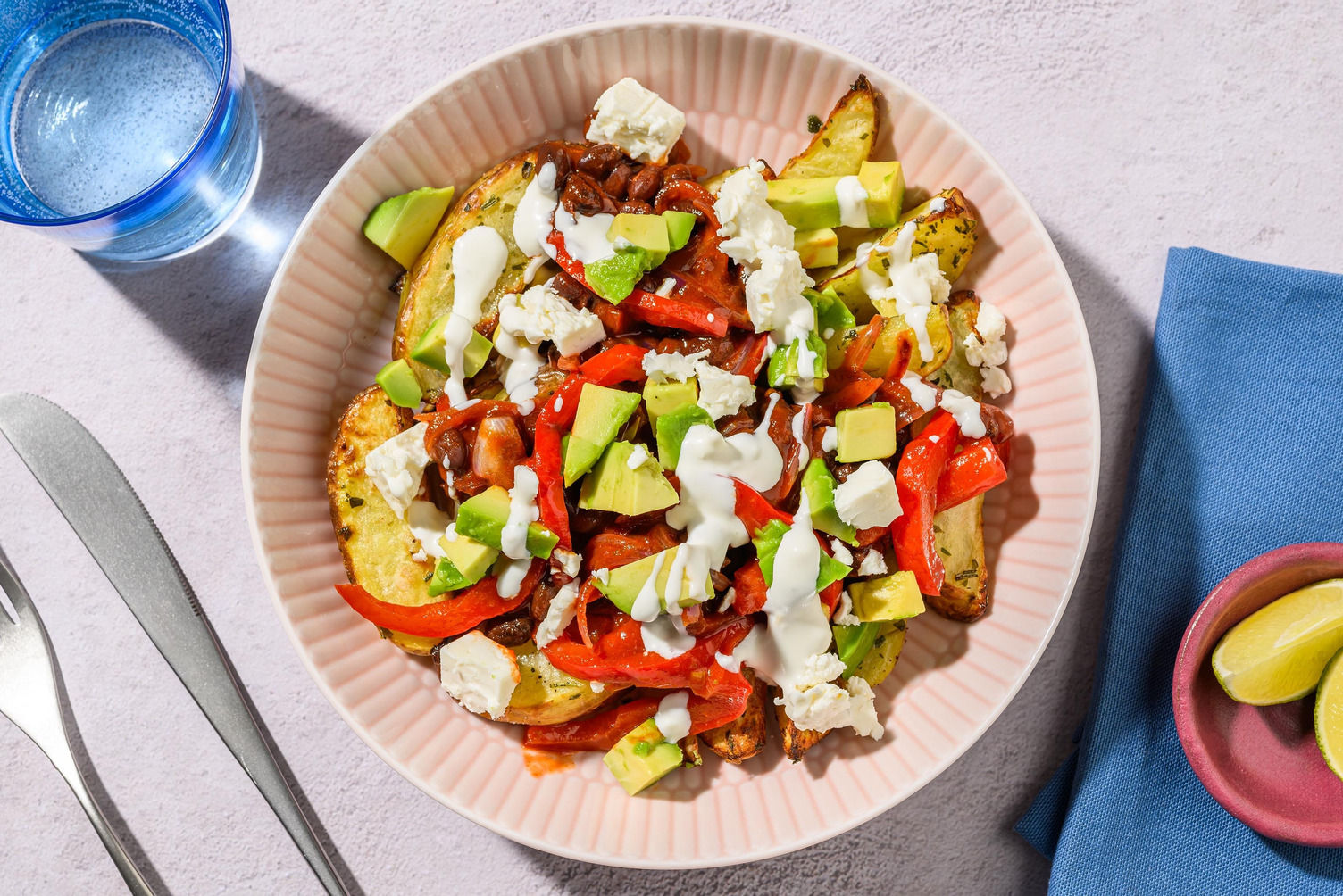 Smoky Bean Loaded Wedges Recipe | HelloFresh
