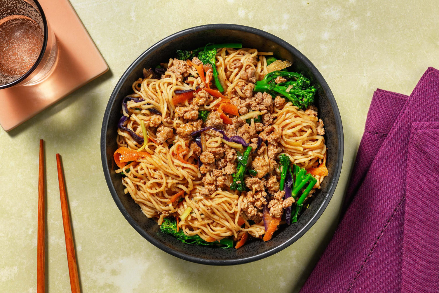 Super Quick Bulgogi Pork Noodles Recipe | HelloFresh