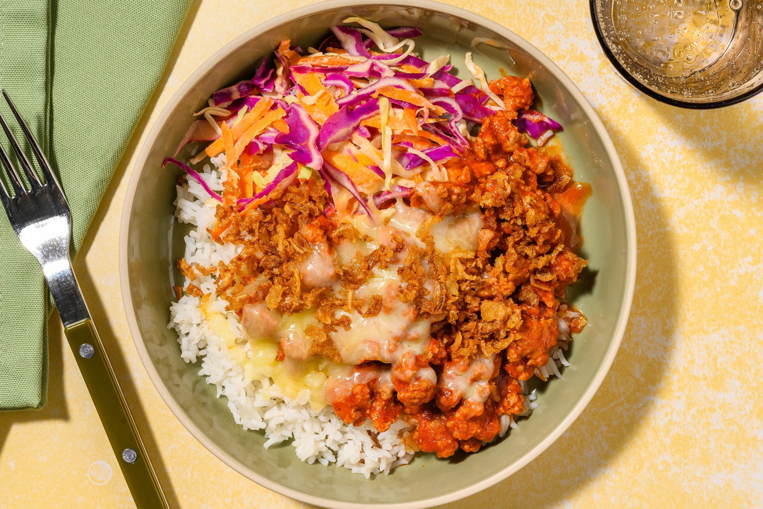 Super Quick Cheeseburger Inspired Rice Bowl Recipe | HelloFresh