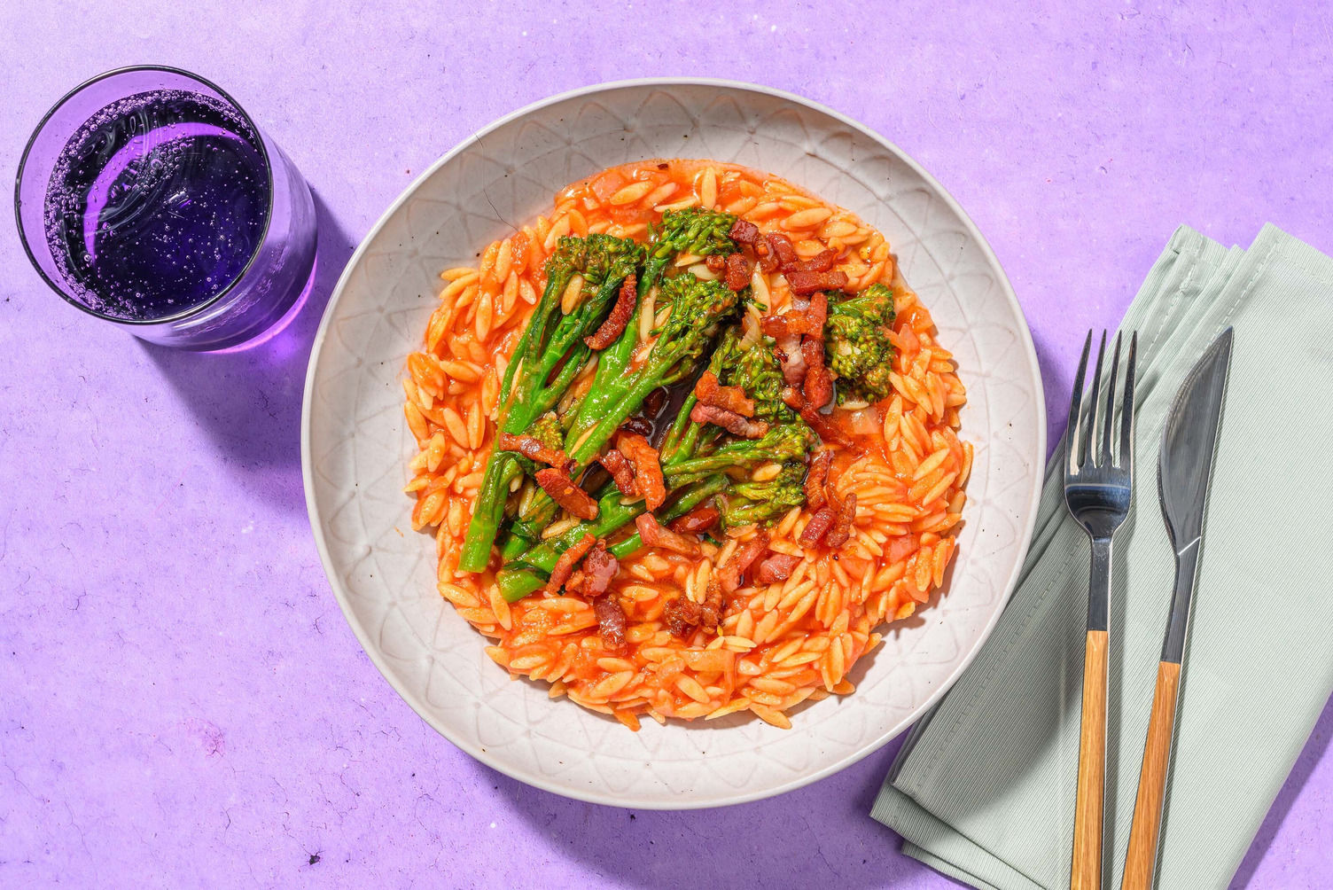 Hot Honey Bacon and Tomato Orzo Recipe | HelloFresh