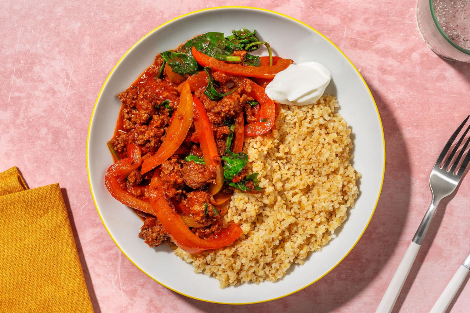 Speedy Middle Eastern Inspired Harissa Lamb Recipe | HelloFresh