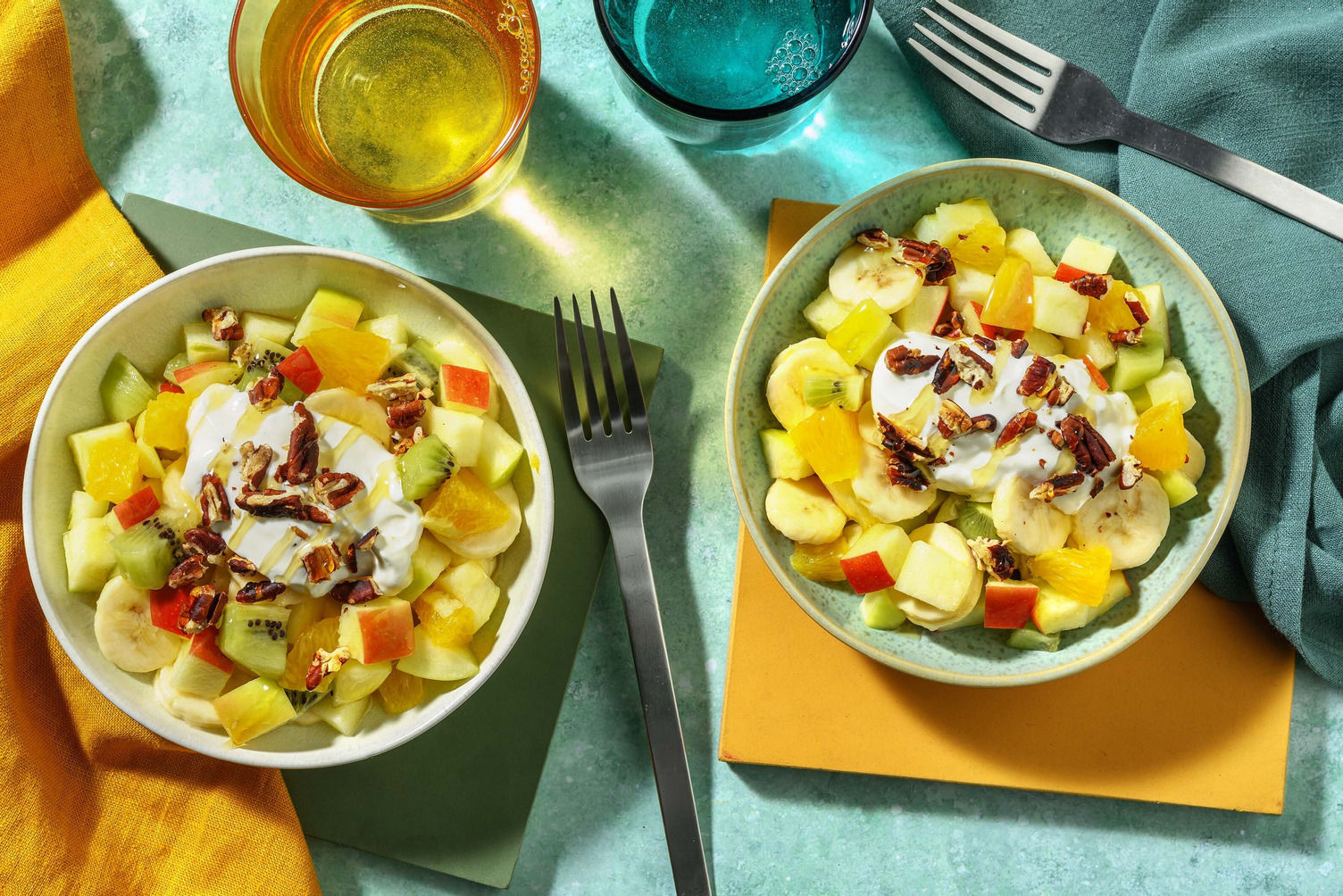Salade de fruits frais : pomme, banane & kiwi Recette | HelloFresh