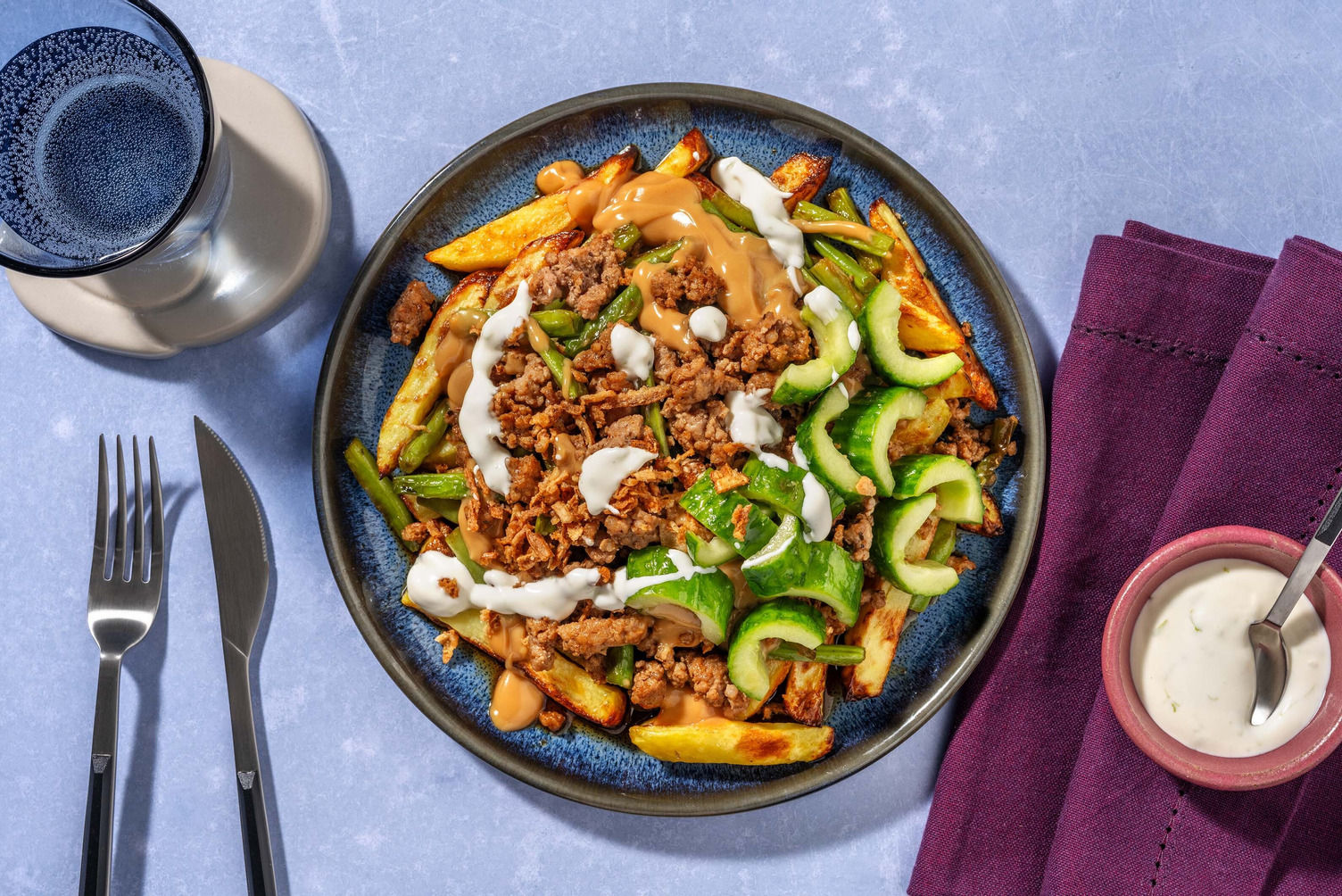 Frites maison garnies à l’indonésienne Recette | HelloFresh