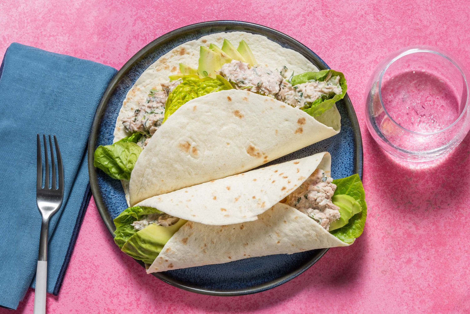 Frisse wraps met tonijn, appel en avocado Recept | HelloFresh