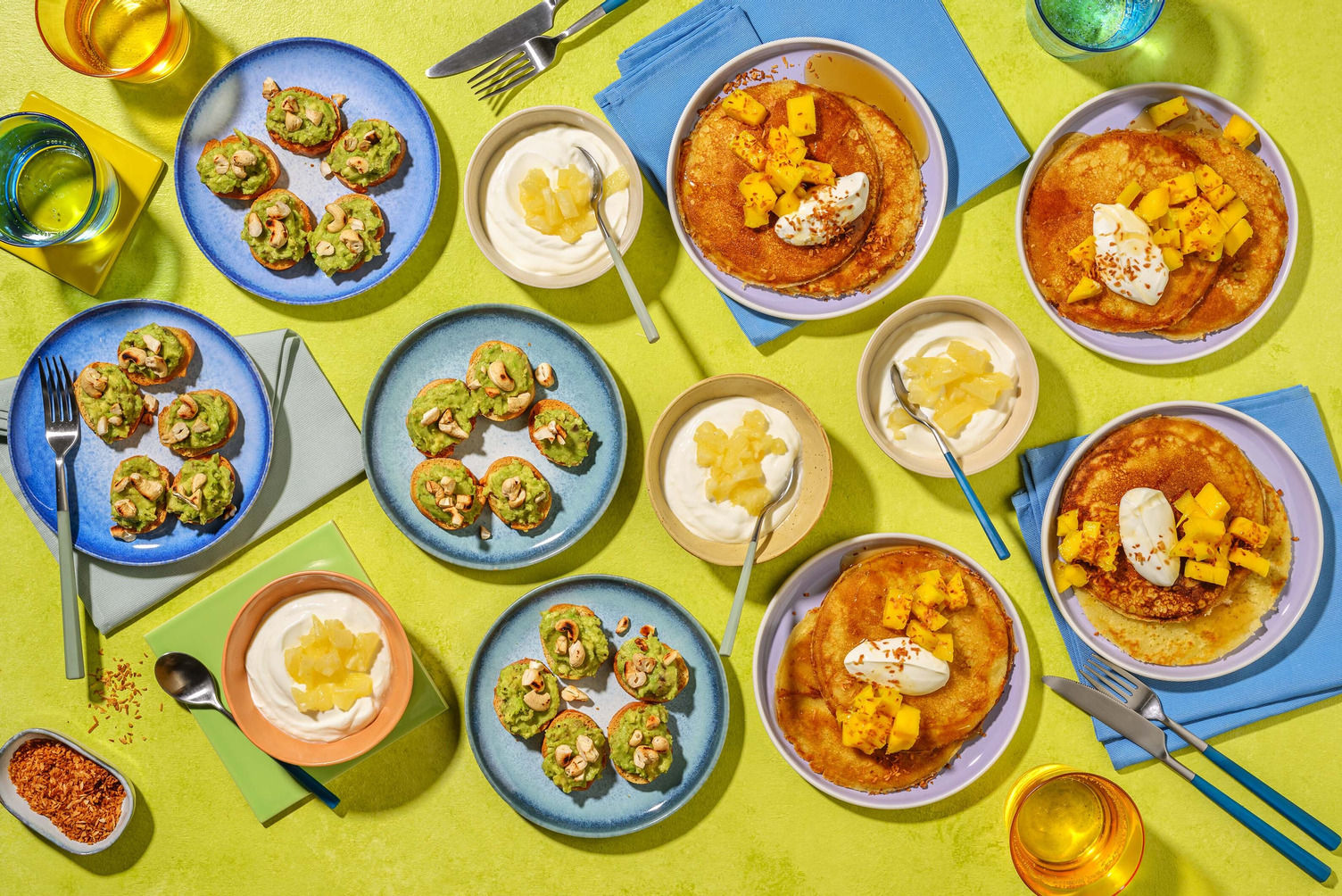 Tropical family brunch | complete brunch kit | HelloFresh