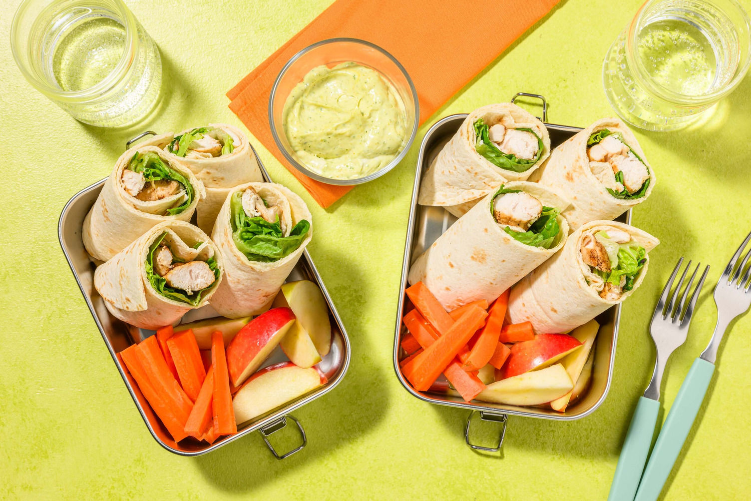 Chicken wrap kids lunch box | HelloFresh