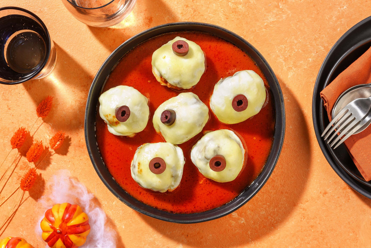 Watchful Meatballs in Spooky Sauce Recipe | HelloFresh