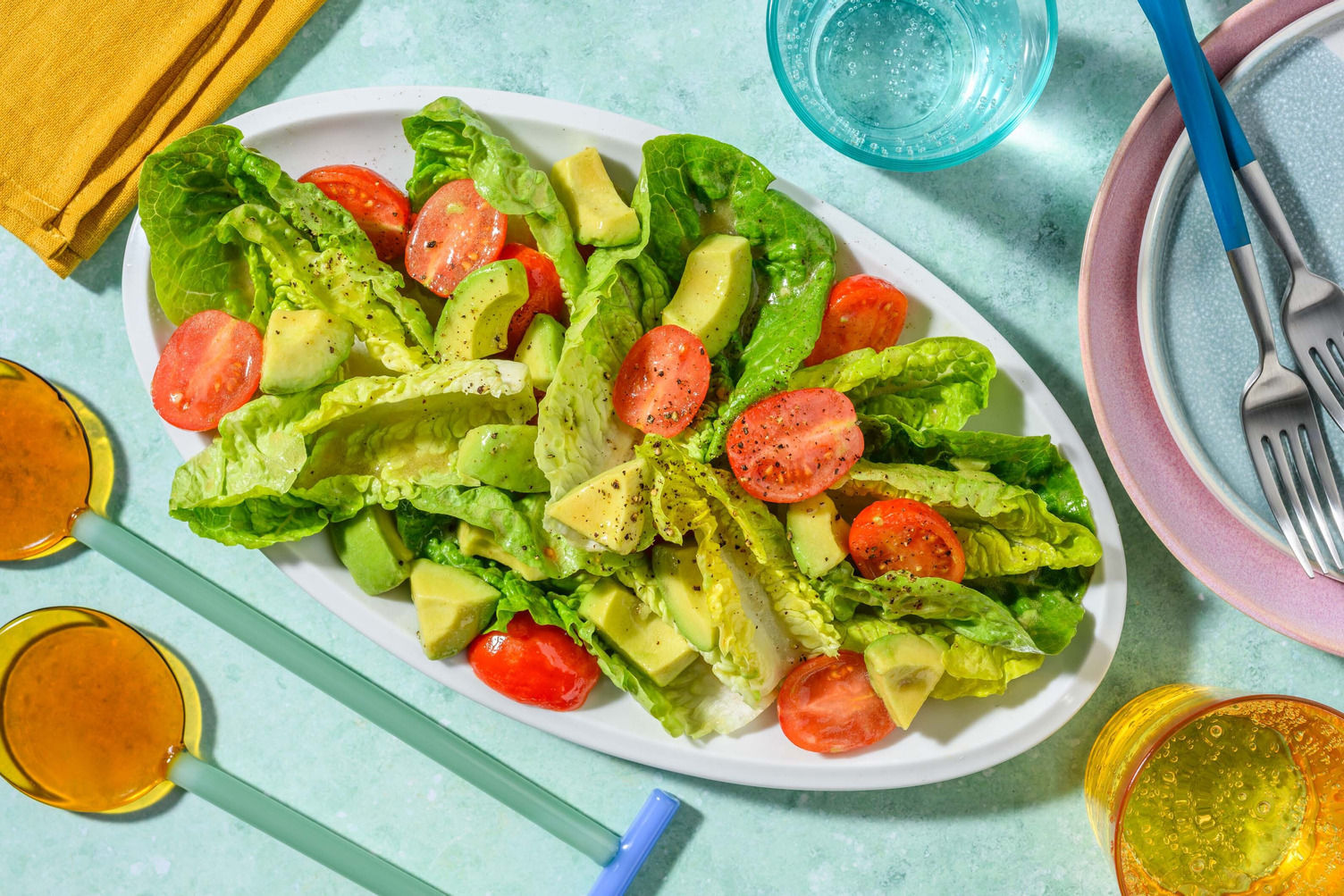 Speedy Tomato and Avocado Side Salad Recipe | HelloFresh