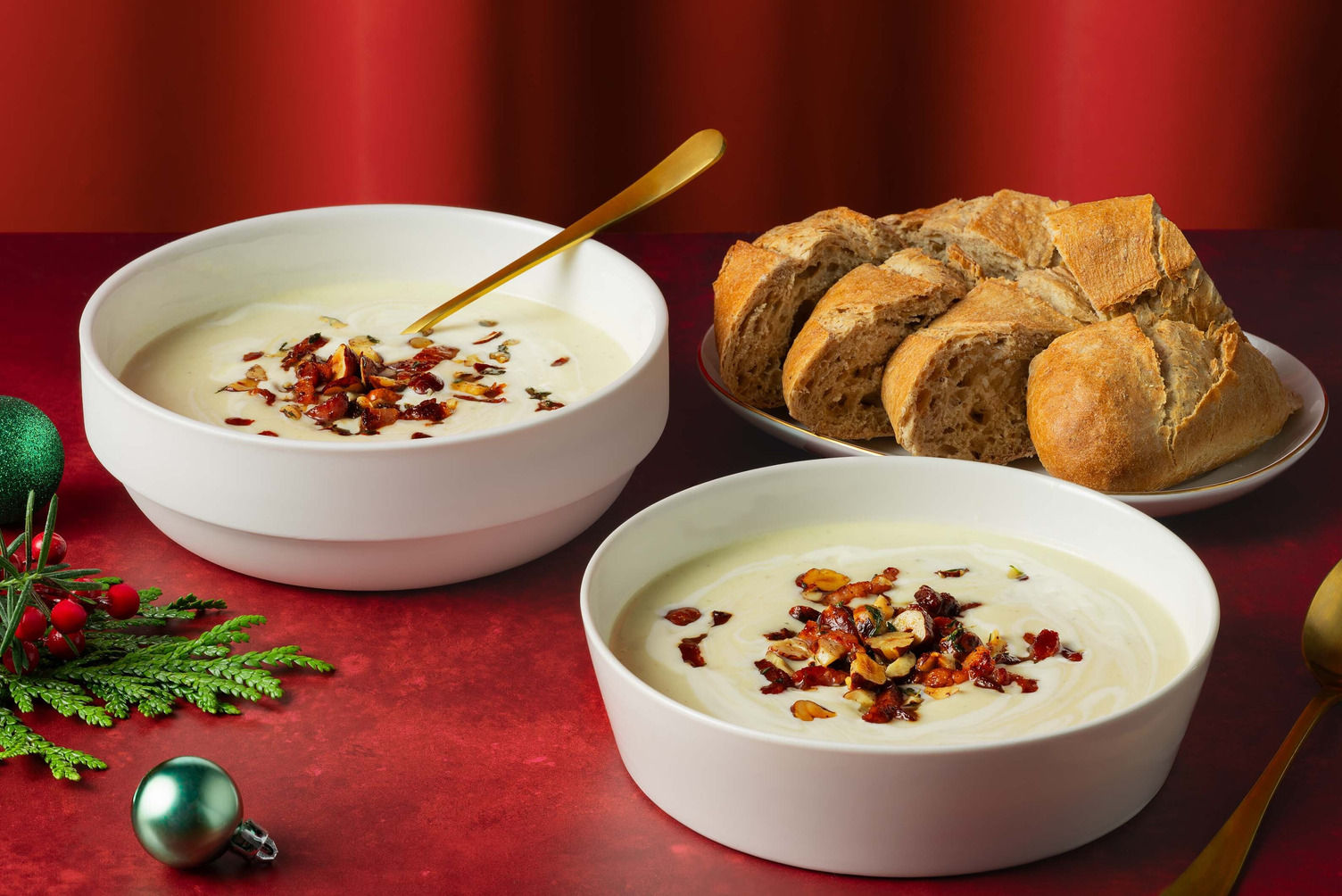 Truffle, Bacon and Parsnip Festive Soup Recipe | HelloFresh