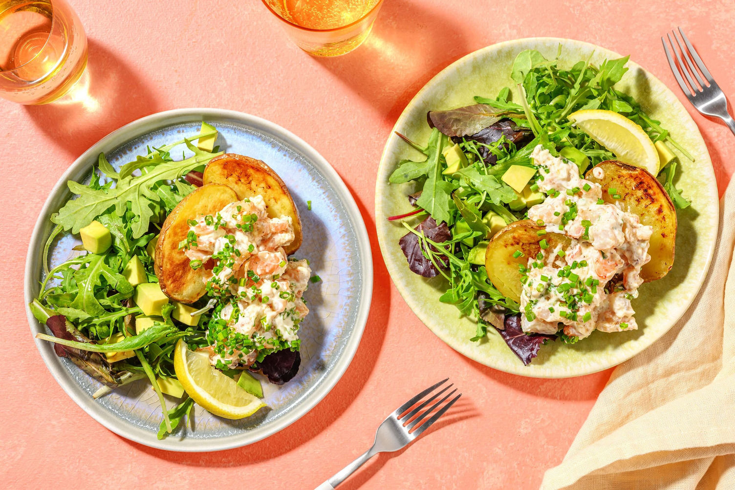 Posh King Prawn Mayo Jacket Potato Recipe | HelloFresh