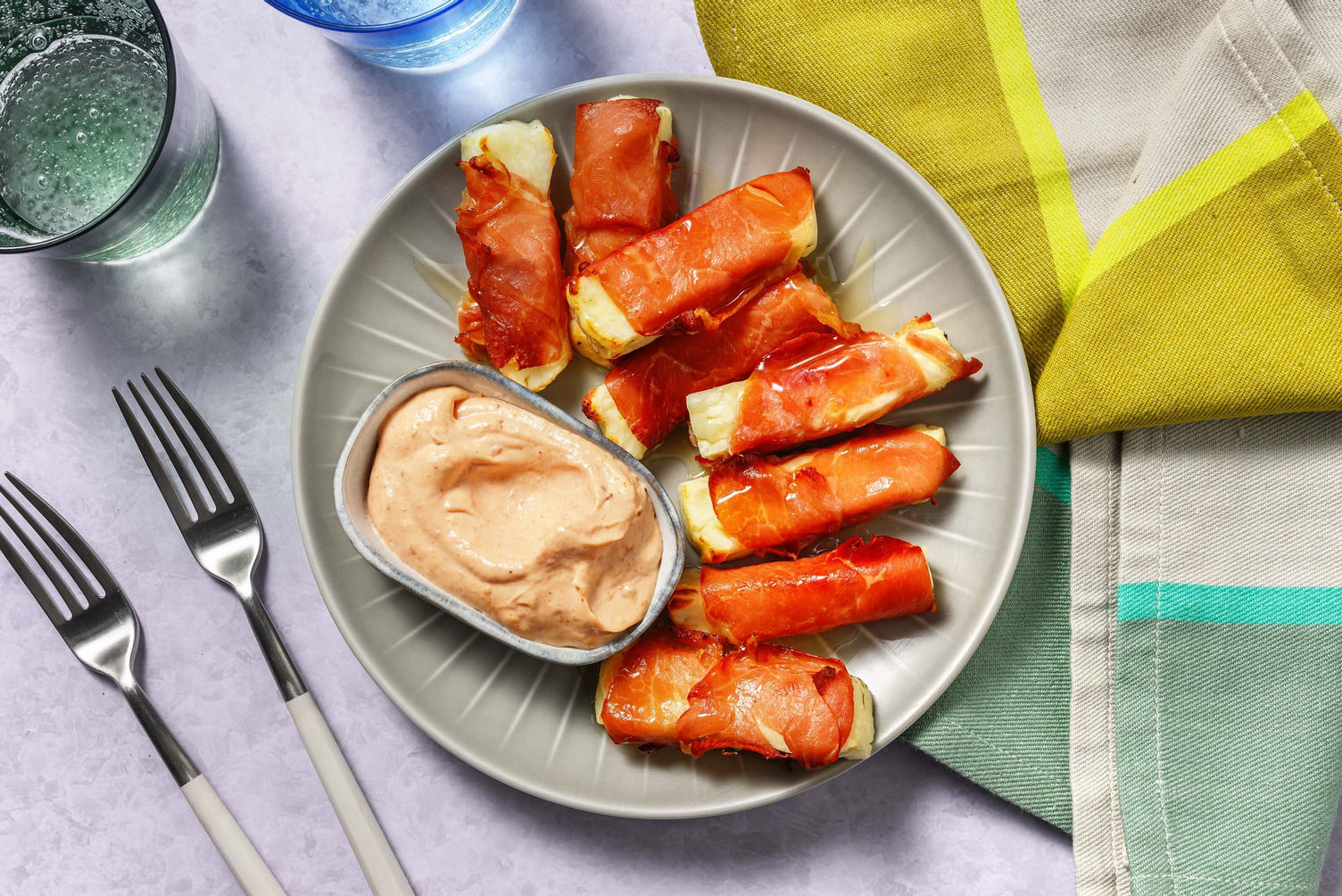 Serrano Wrapped Honey Halloumi Chips Recipe | HelloFresh