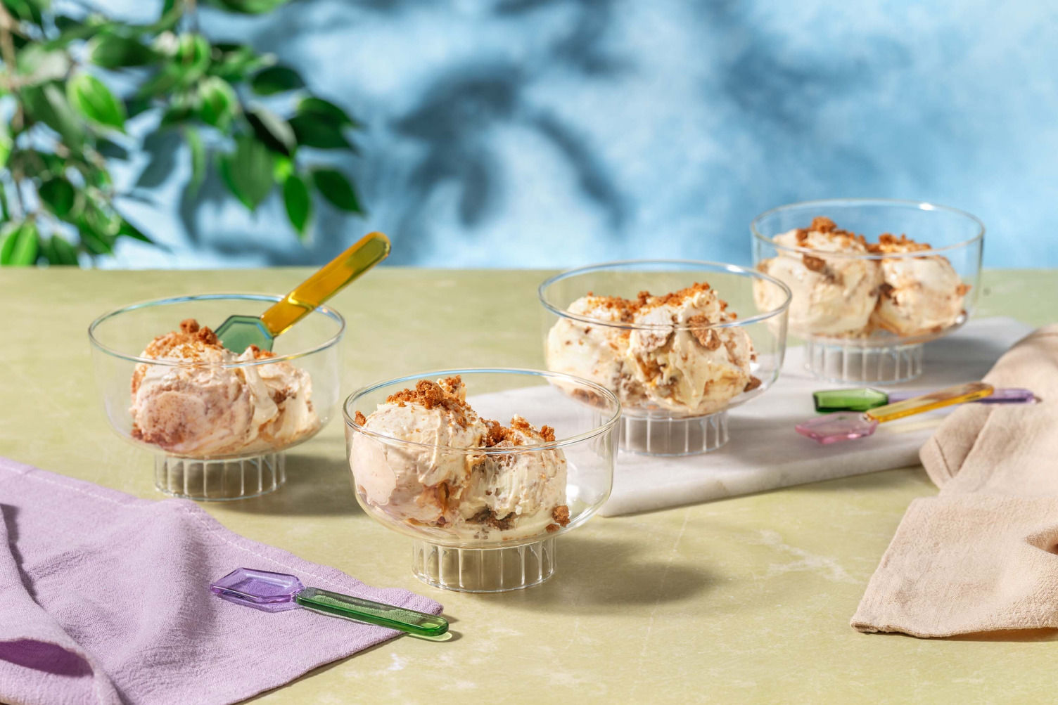 Speculoos & Salted Caramel Homemade Ice Cream Recipe | HelloFresh