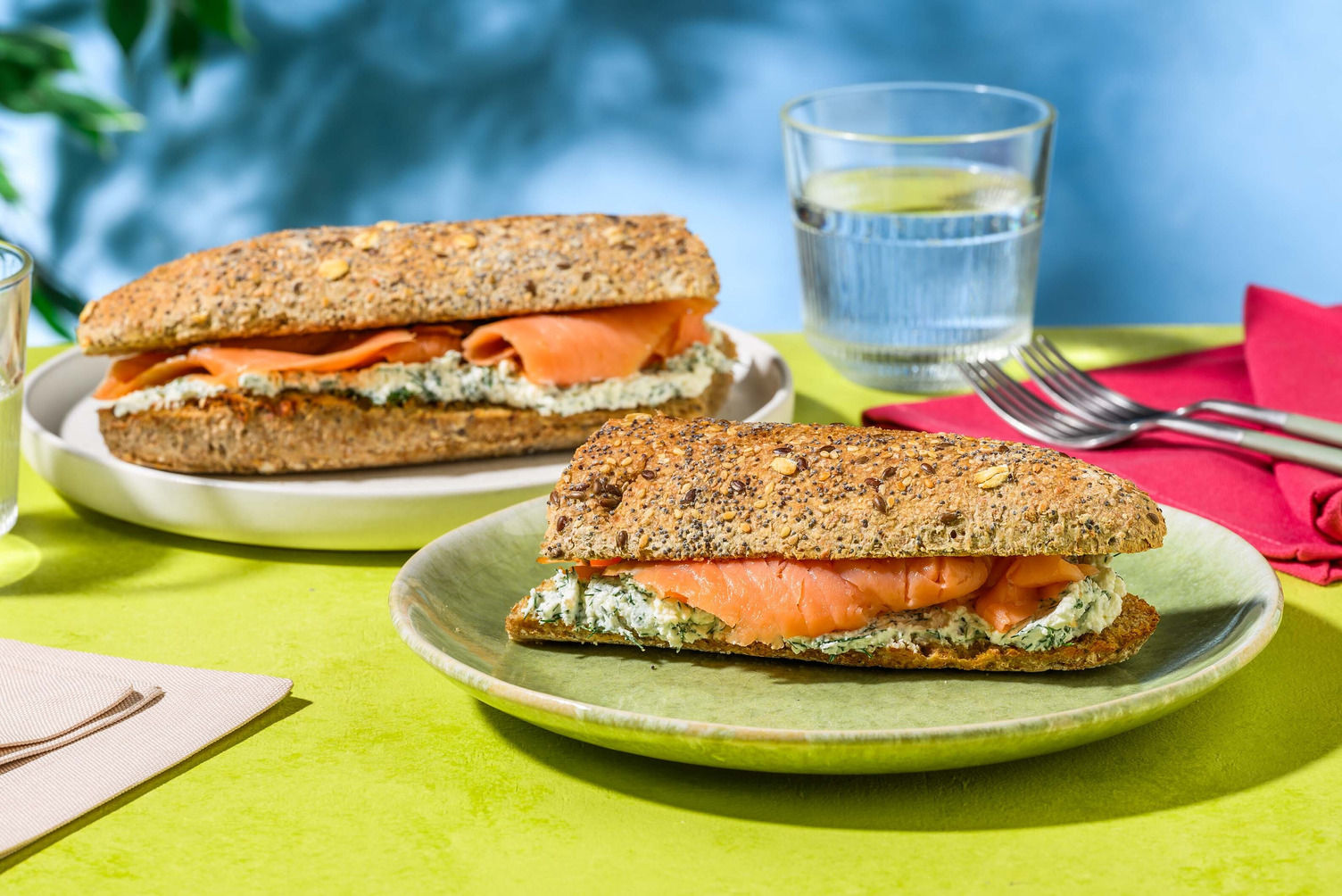 Smoked Salmon Multigrain Baguette Lunch Bundle Recipe | HelloFresh