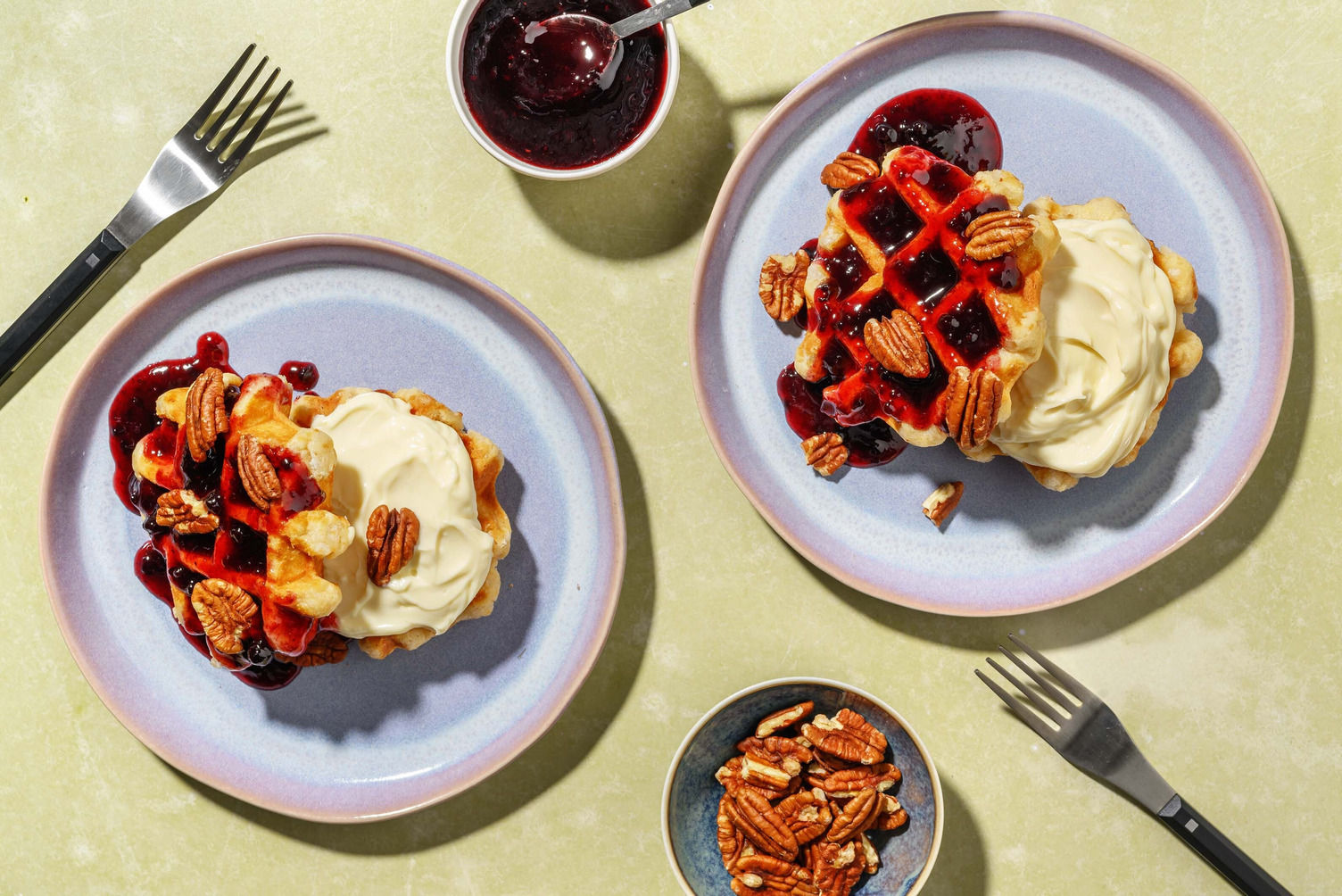 Berry Compote & Pecan Waffles Breakfast Bundle Recipe | HelloFresh