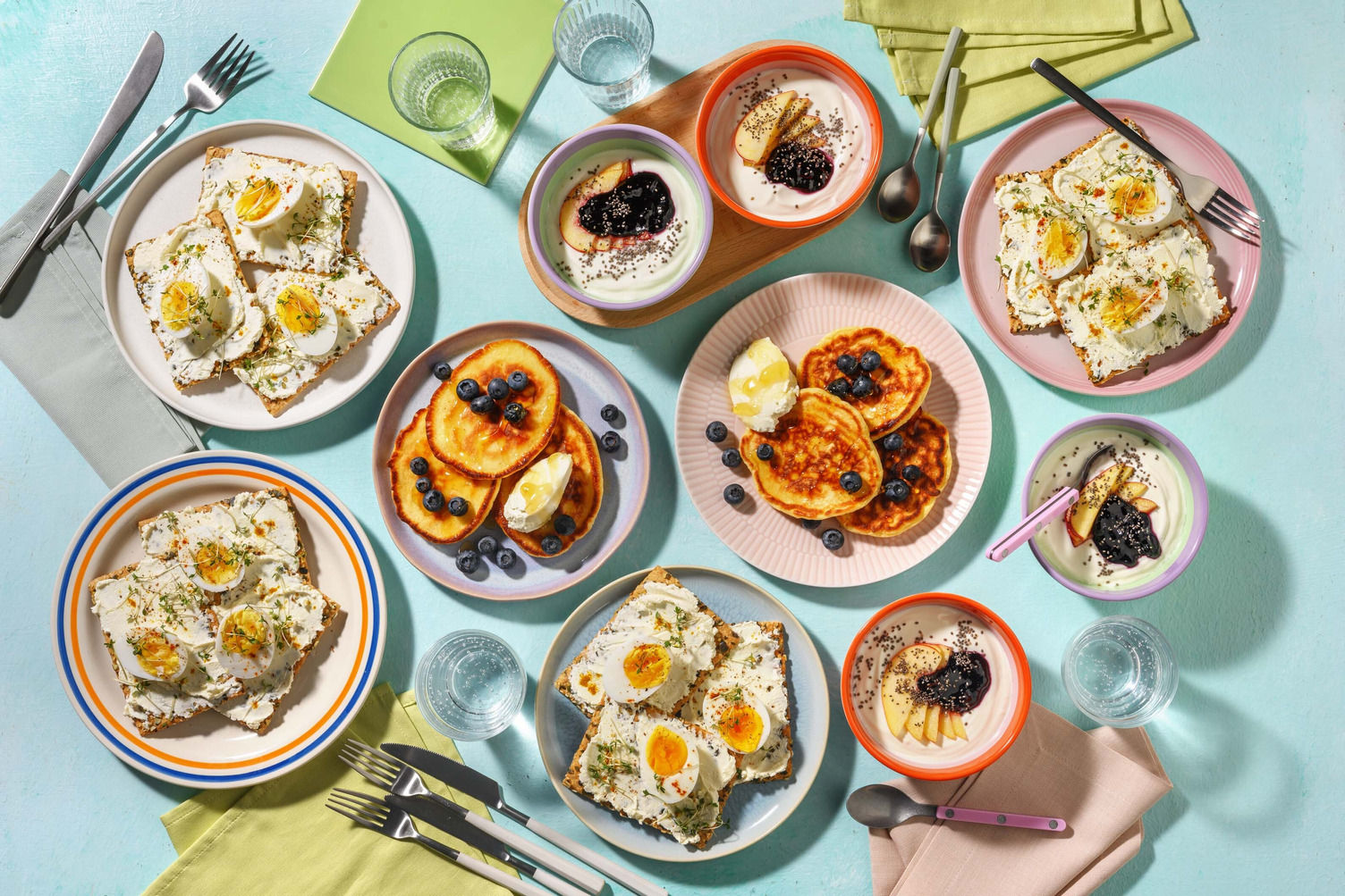 Ontbijtbox met zoete en hartige recepten Recept | HelloFresh