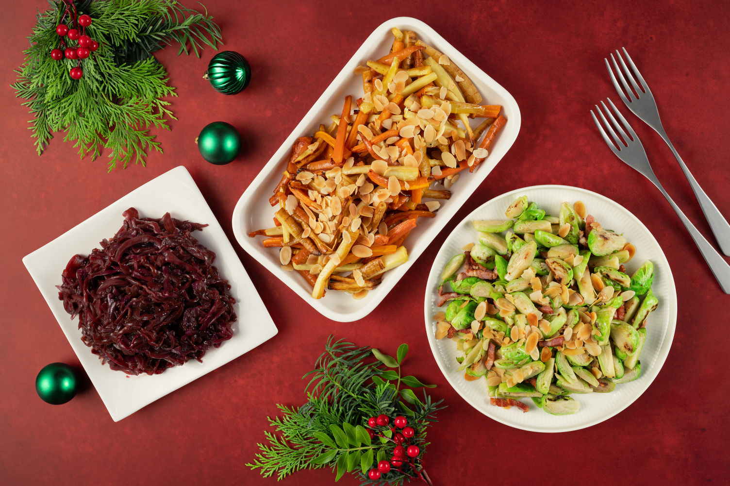 Trio of Christmas Vegetable Sides Recipe | HelloFresh