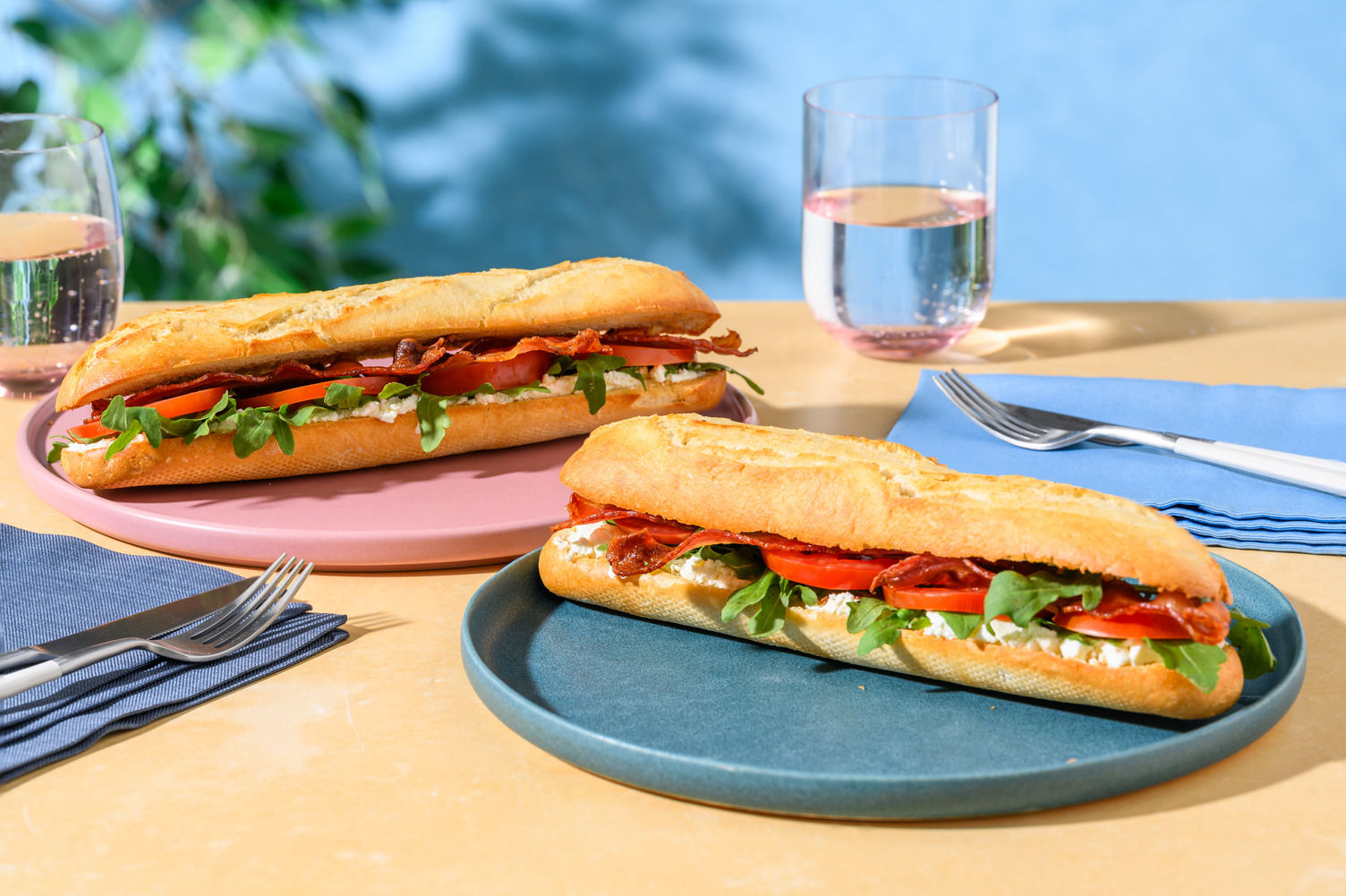 Bacon, Cream Cheese and Tomato Baguette Recipe | HelloFresh