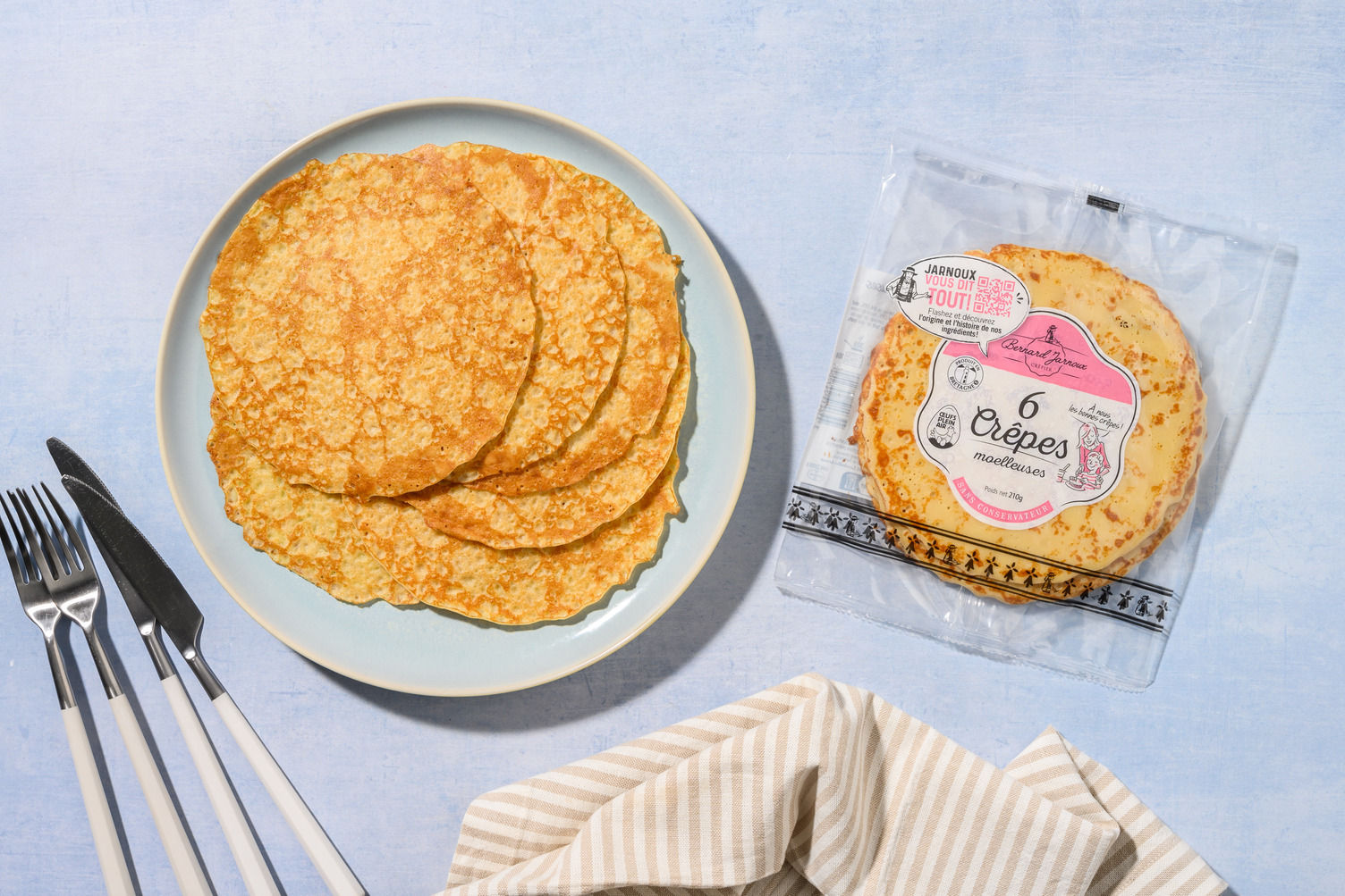 Crêpes moelleuses aux œufs plein air Recette | HelloFresh