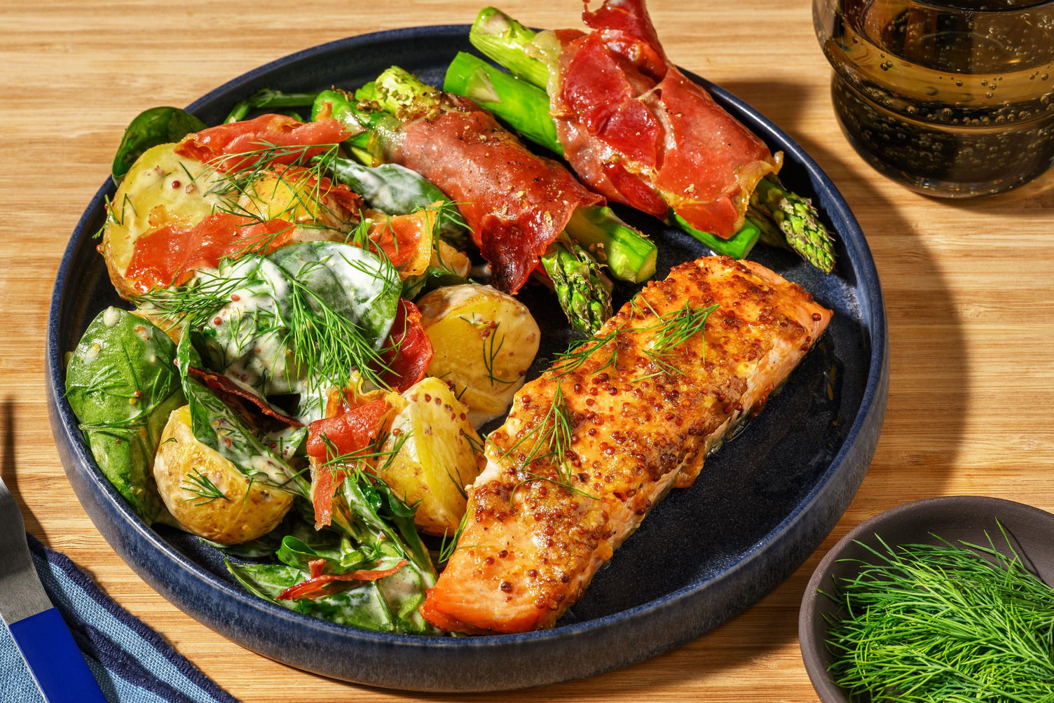 Honning- og sennepsglaseret laks | HelloFresh