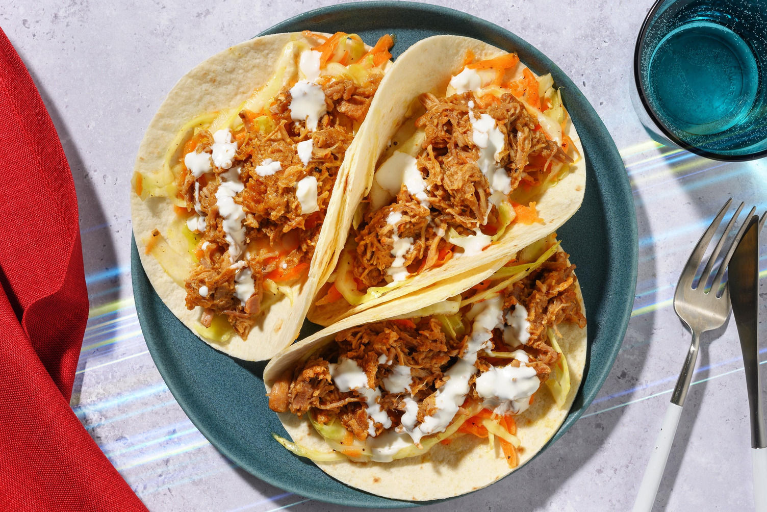 Tacos express di carnitas e cheddar | HelloFresh