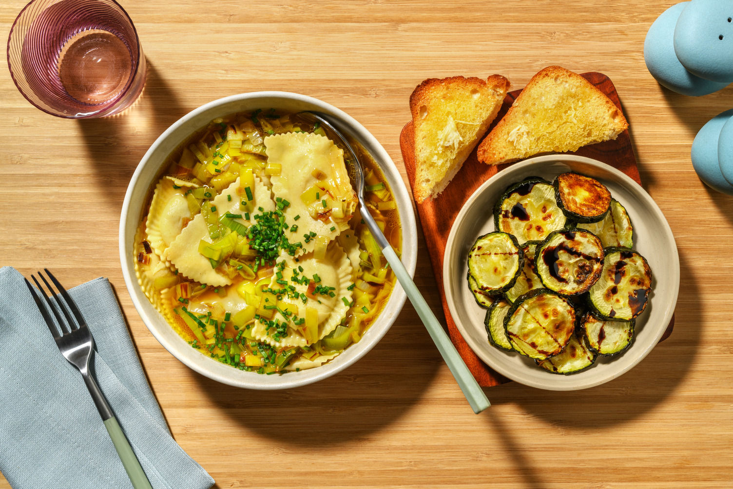 Mezzaluna Pasta en Brodo Inspired Brothy Soup Recipe | HelloFresh
