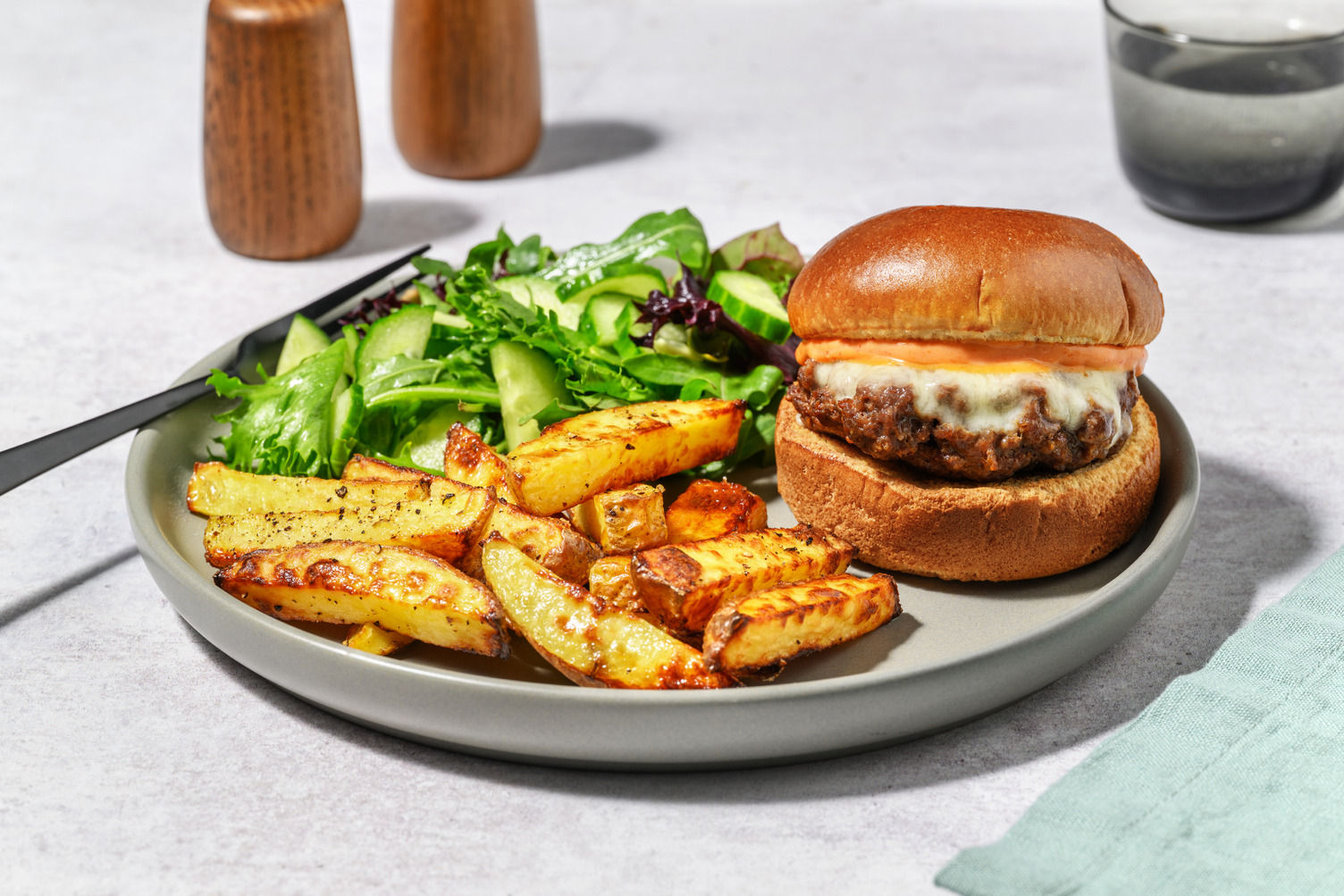 Cheesy American Style Smash Burger Recipe | HelloFresh