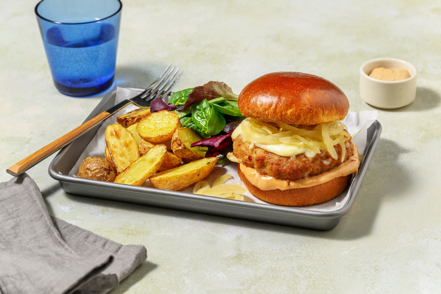 Burger di tacchino e cheddar filante | HelloFresh