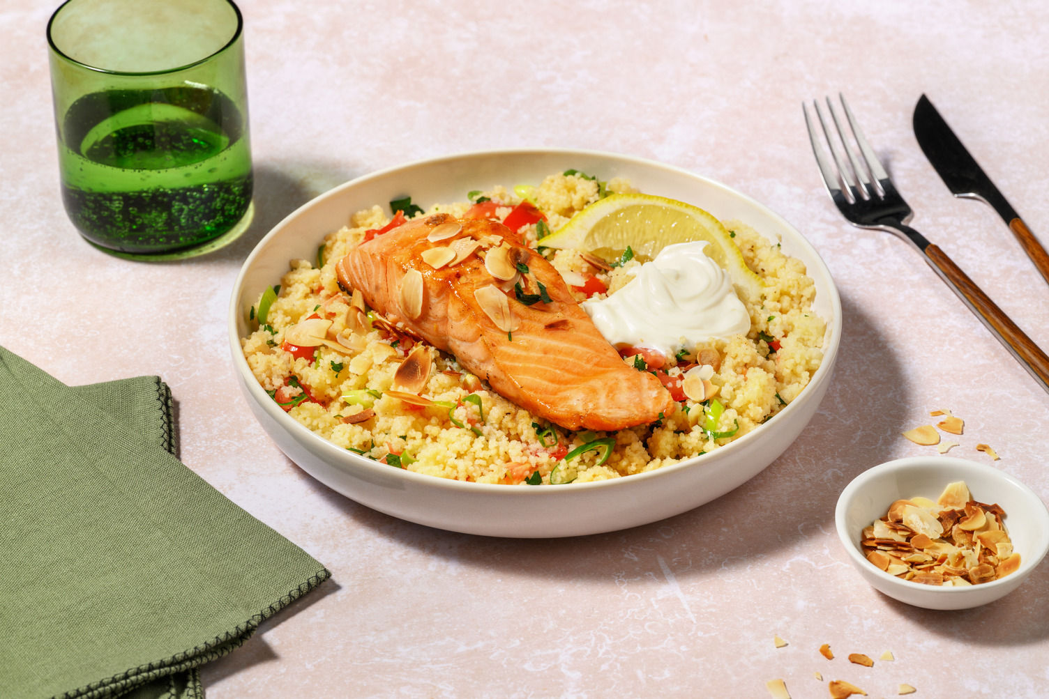 Double Seared Honey Salmon & Loaded Couscous Recipe | HelloFresh