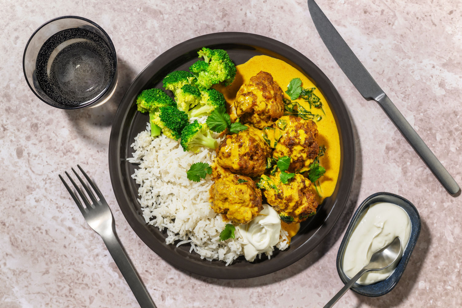 Spiced Beef Meatballs & Curry Sauce Recipe | HelloFresh