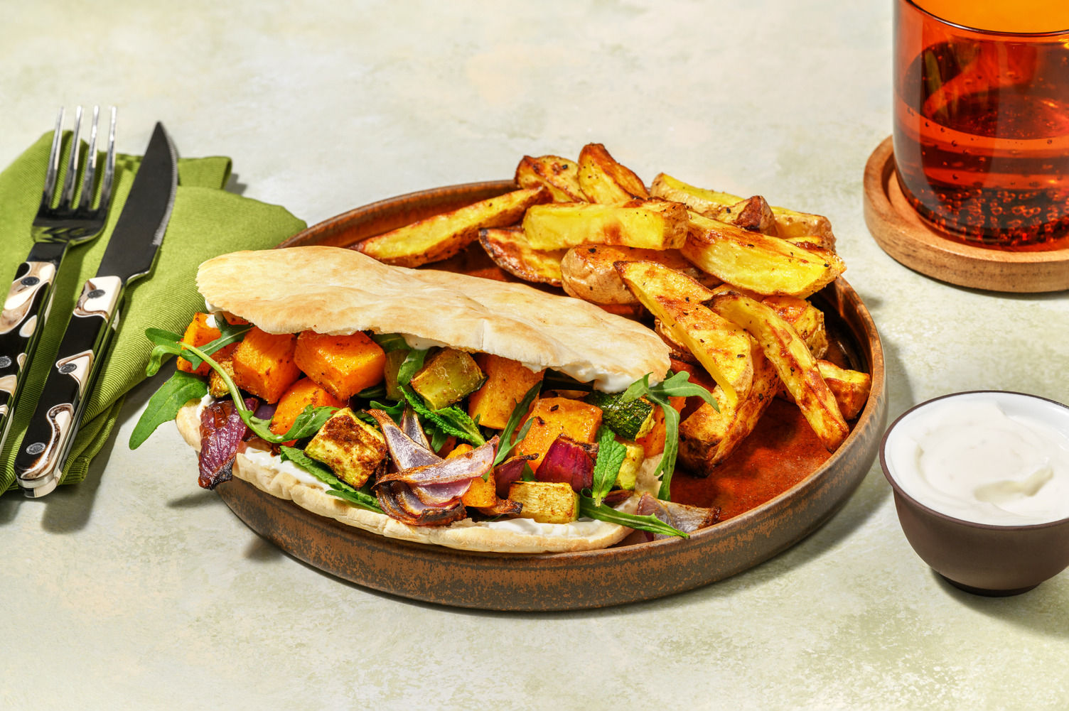 Chermoula Roast Veggie Pita Pockets Recipe | HelloFresh