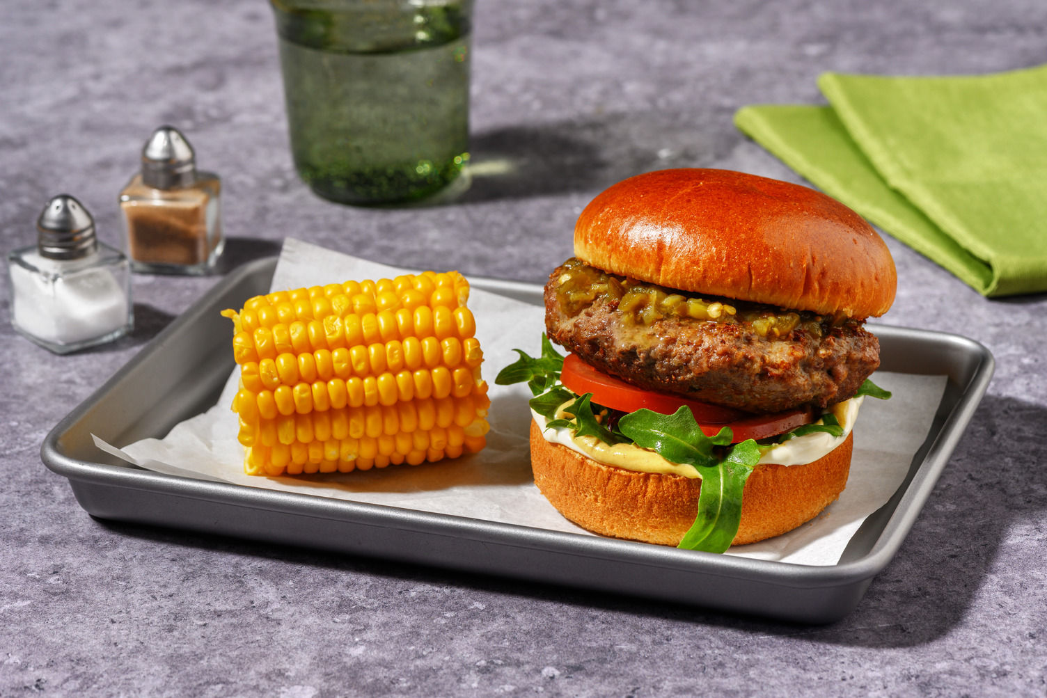 Aussie Double Beef & Gherkin Relish Burger Recipe | HelloFresh