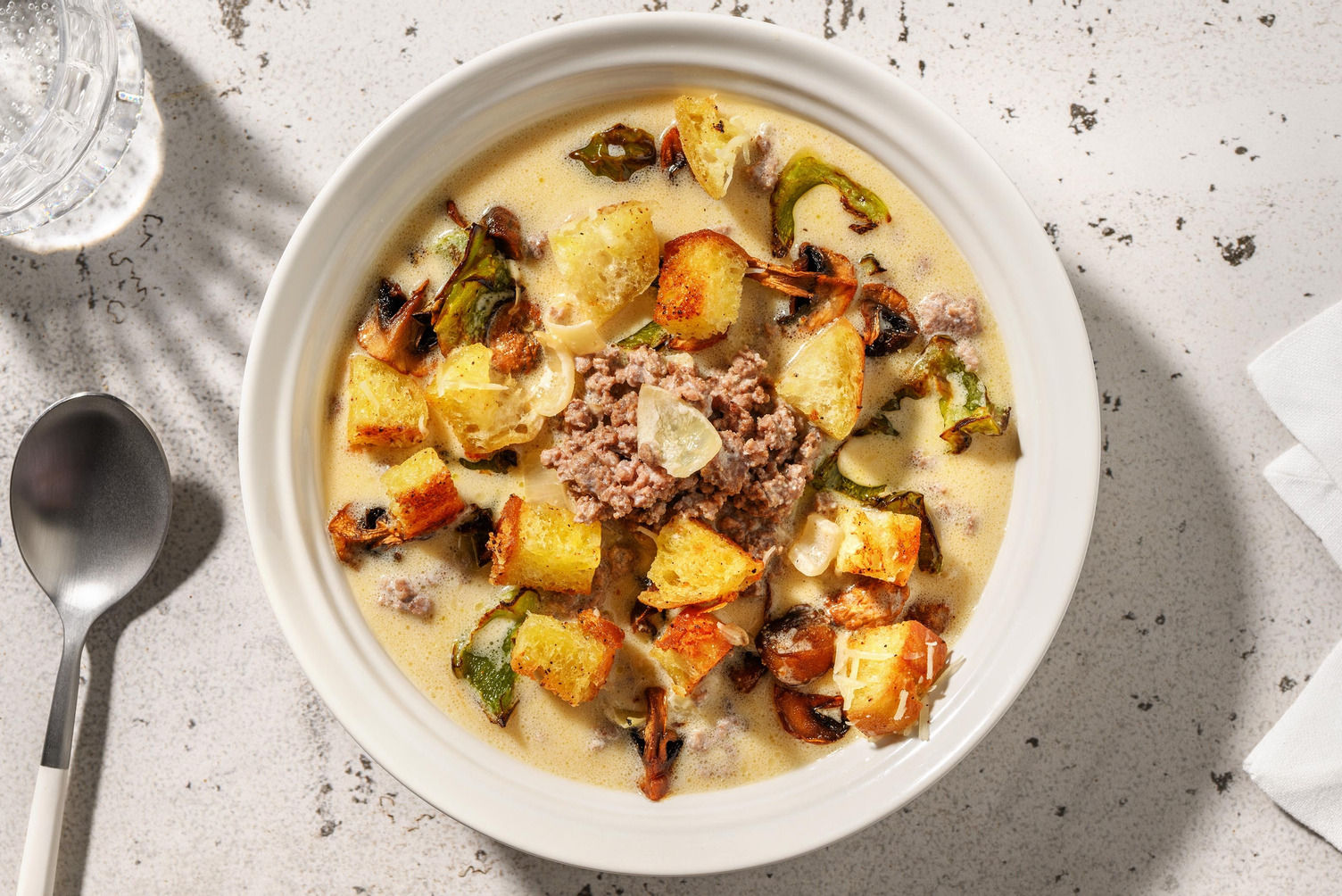 Carb Smart Philly Cheesesteak-Style Soup Recipe | HelloFresh