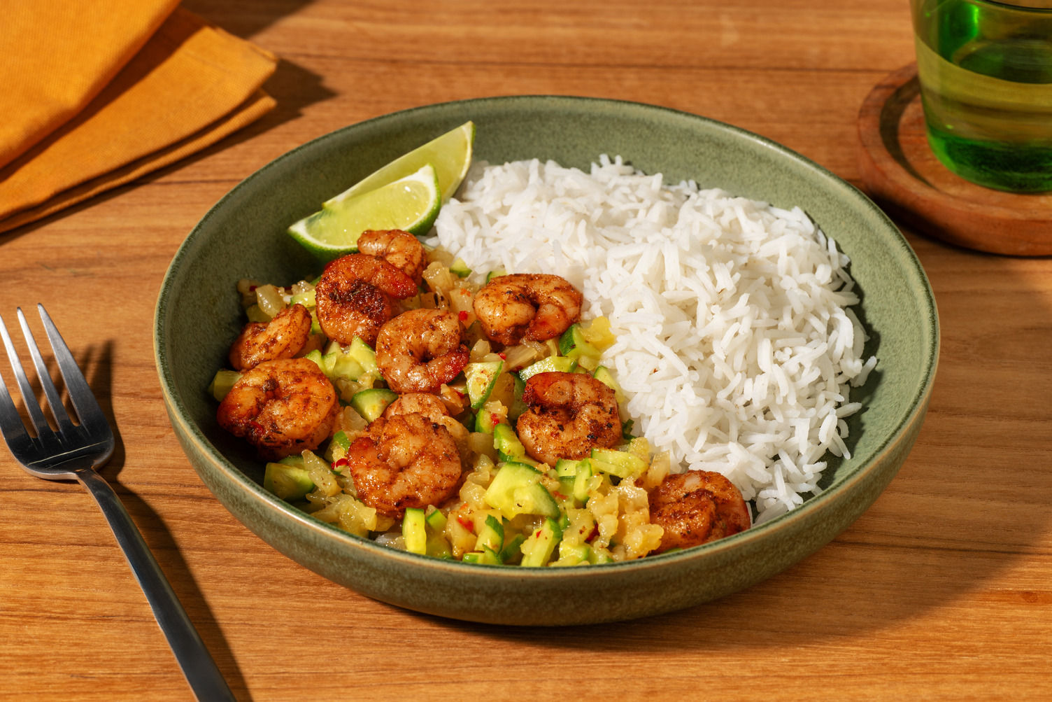 Jerk Spiced Prawns & Coconut Rice Recipe | HelloFresh