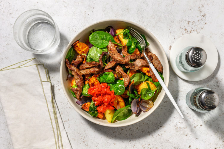 Spiced Beef & Roast Veggie Medley Recipe | HelloFresh