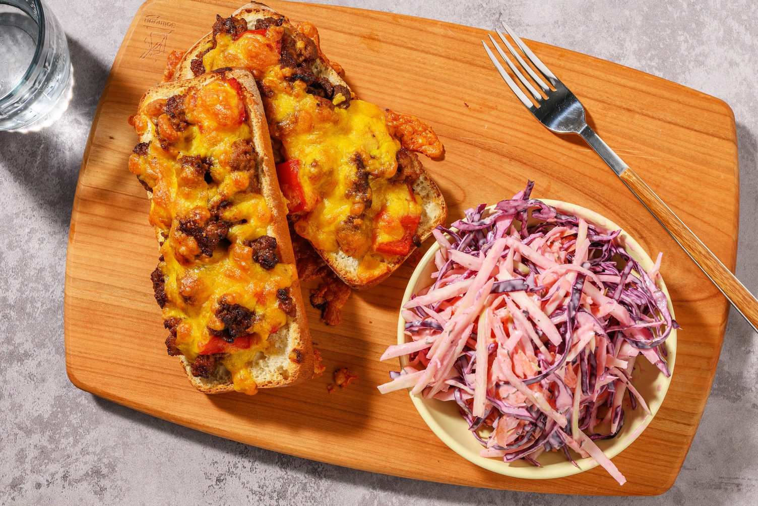 Open-Faced BBQ Beef and Pork Melts Recipe | HelloFresh