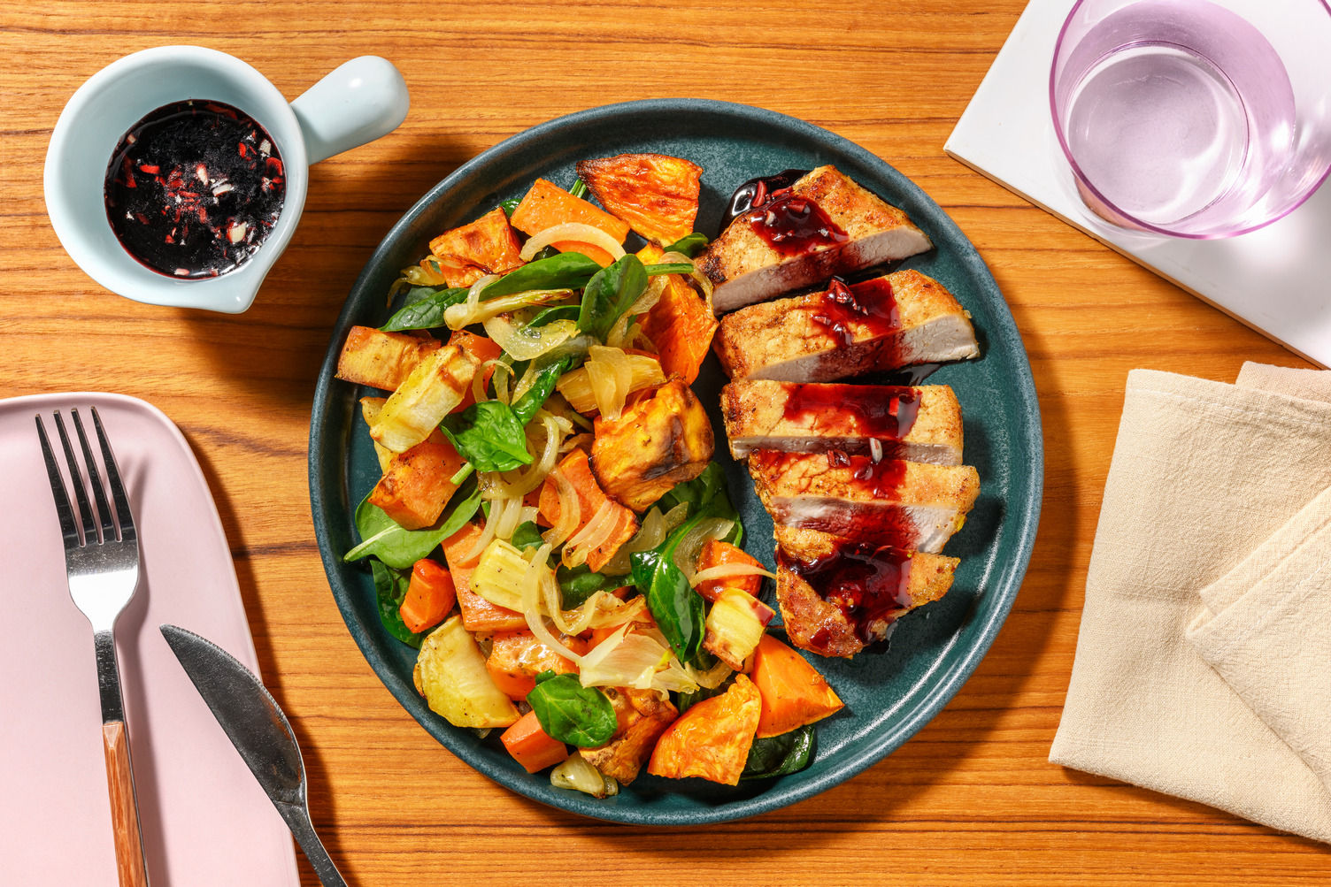 Cherry & Balsamic-Glazed Halloumi Recipe | HelloFresh