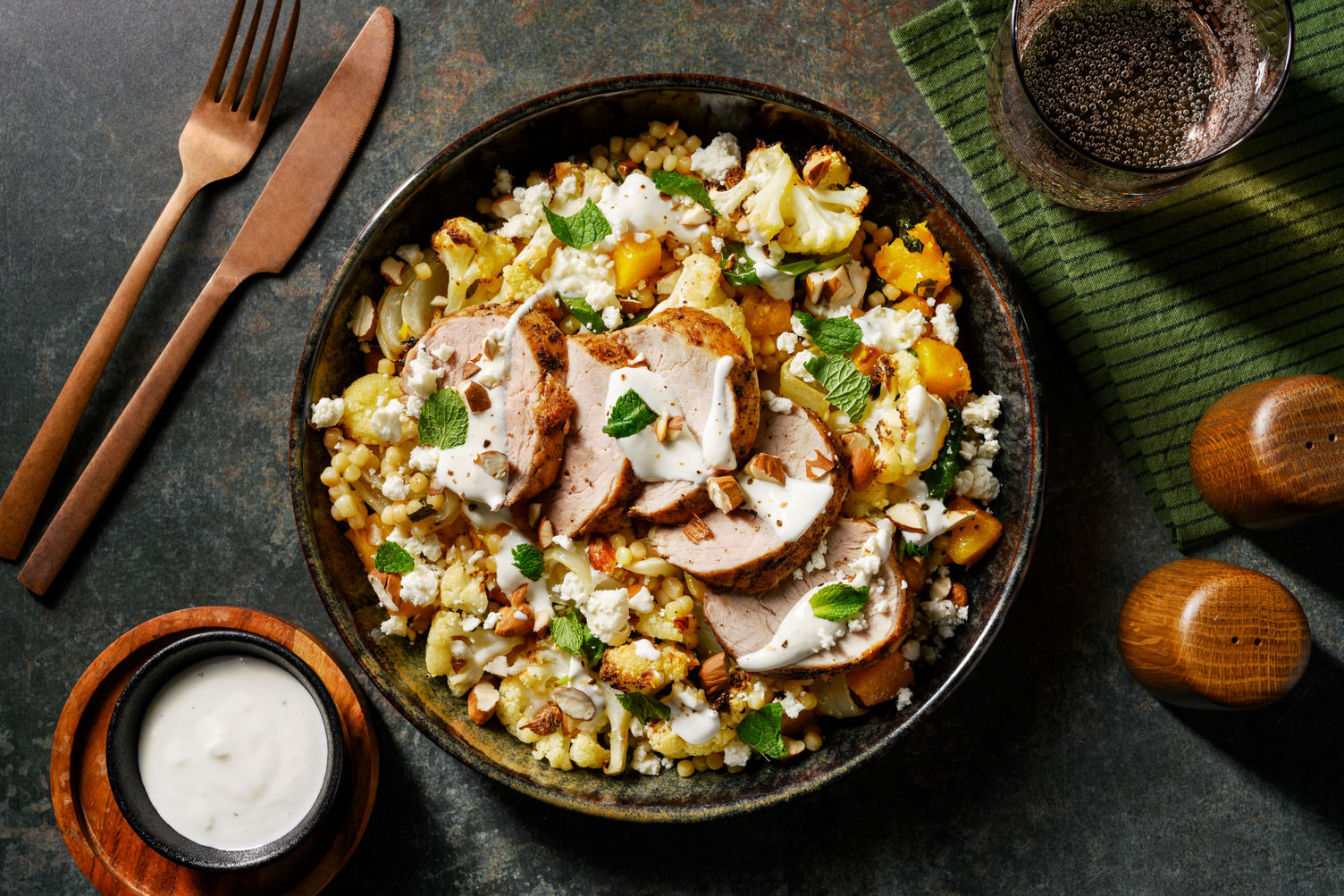 Middle Eastern Pork & Pearl Couscous Recipe | HelloFresh