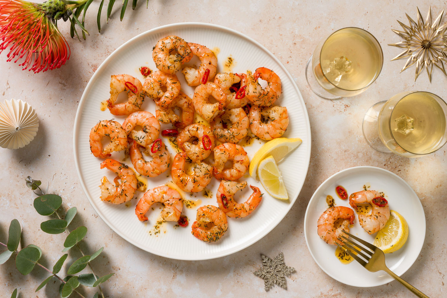 Super Serve Lemon Pepper Prawns Recipe | HelloFresh