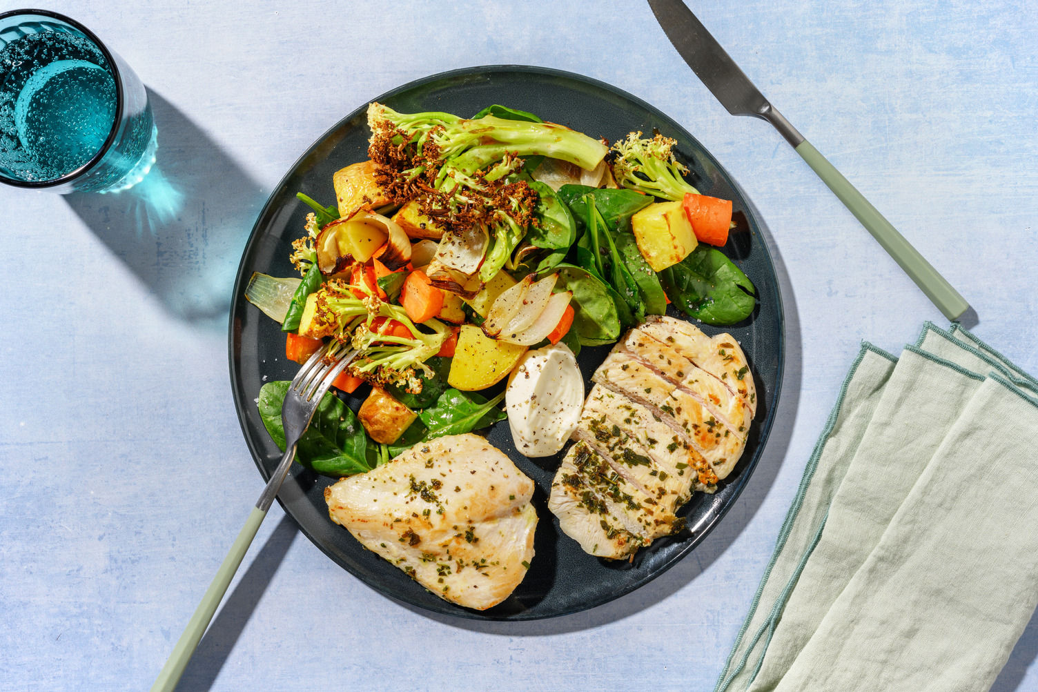 Herby Tomato Salmon & Balsamic Roasted Fioretto Recipe | HelloFresh