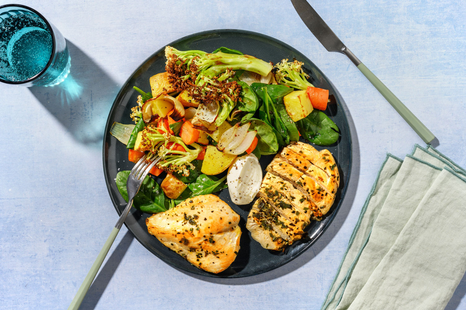 Herby Salmon & Balsamic Roasted Fioretto Recipe | HelloFresh