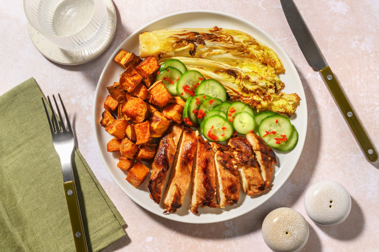 Soy Chicken & Charred Miso Bambino Wombok Recipe | HelloFresh