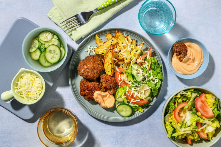 Bunless Double Mini Beef Burger Bar Recipe | HelloFresh