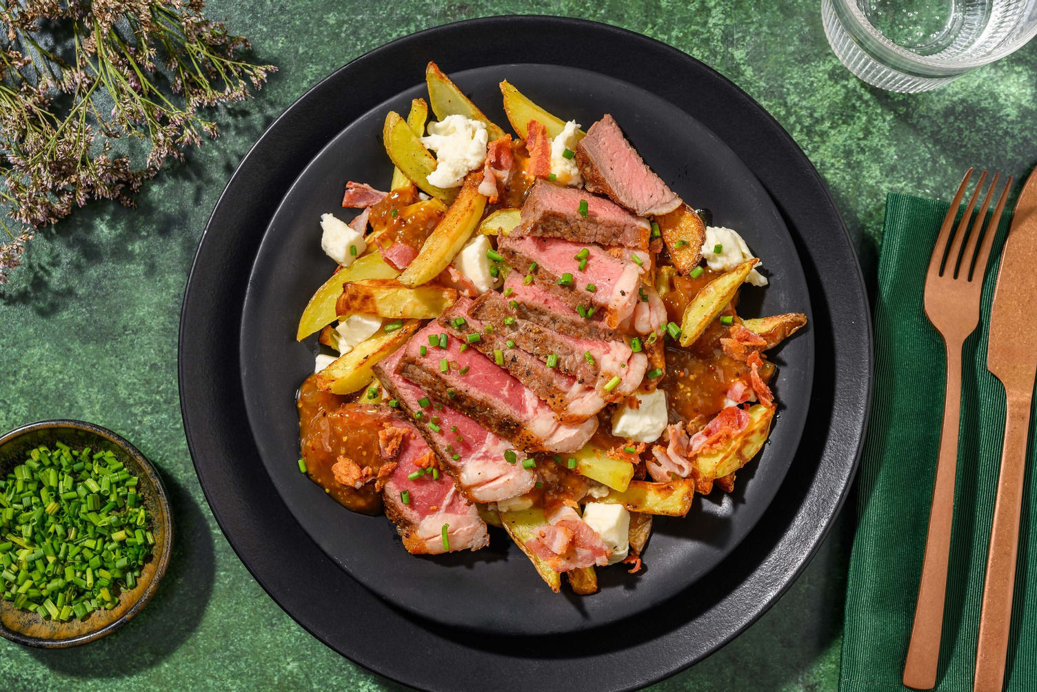 Striploin Steak-Topped Poutine Recipe | HelloFresh