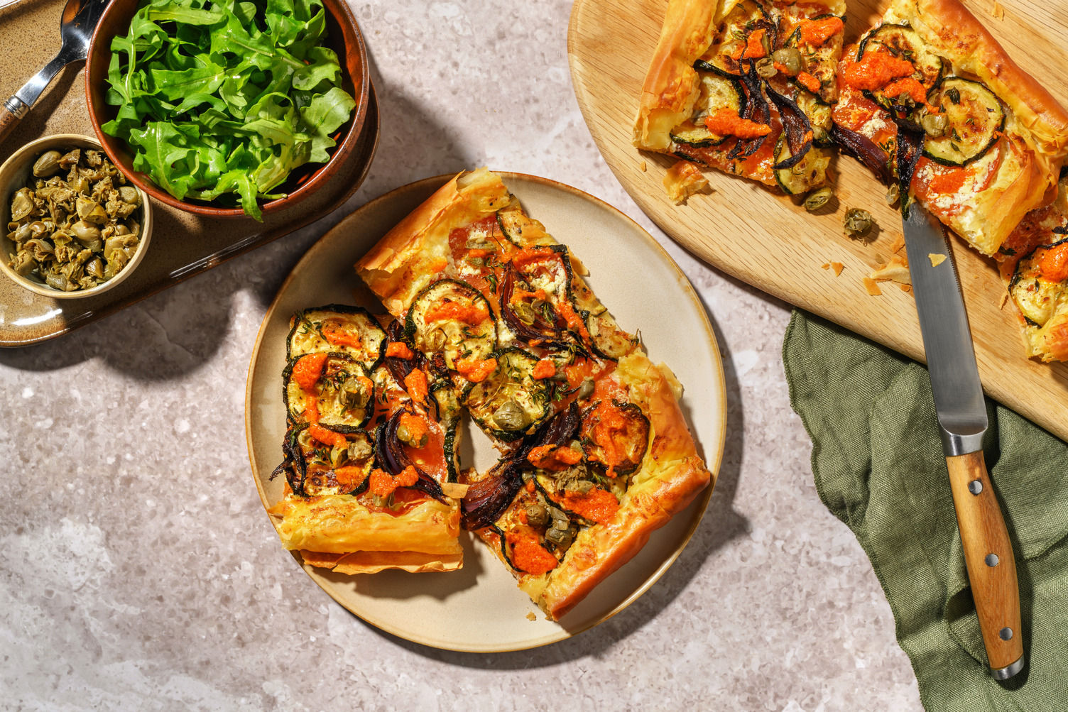 Chorizo, Heirloom Tomato & Cream Cheese Galette Recipe | HelloFresh