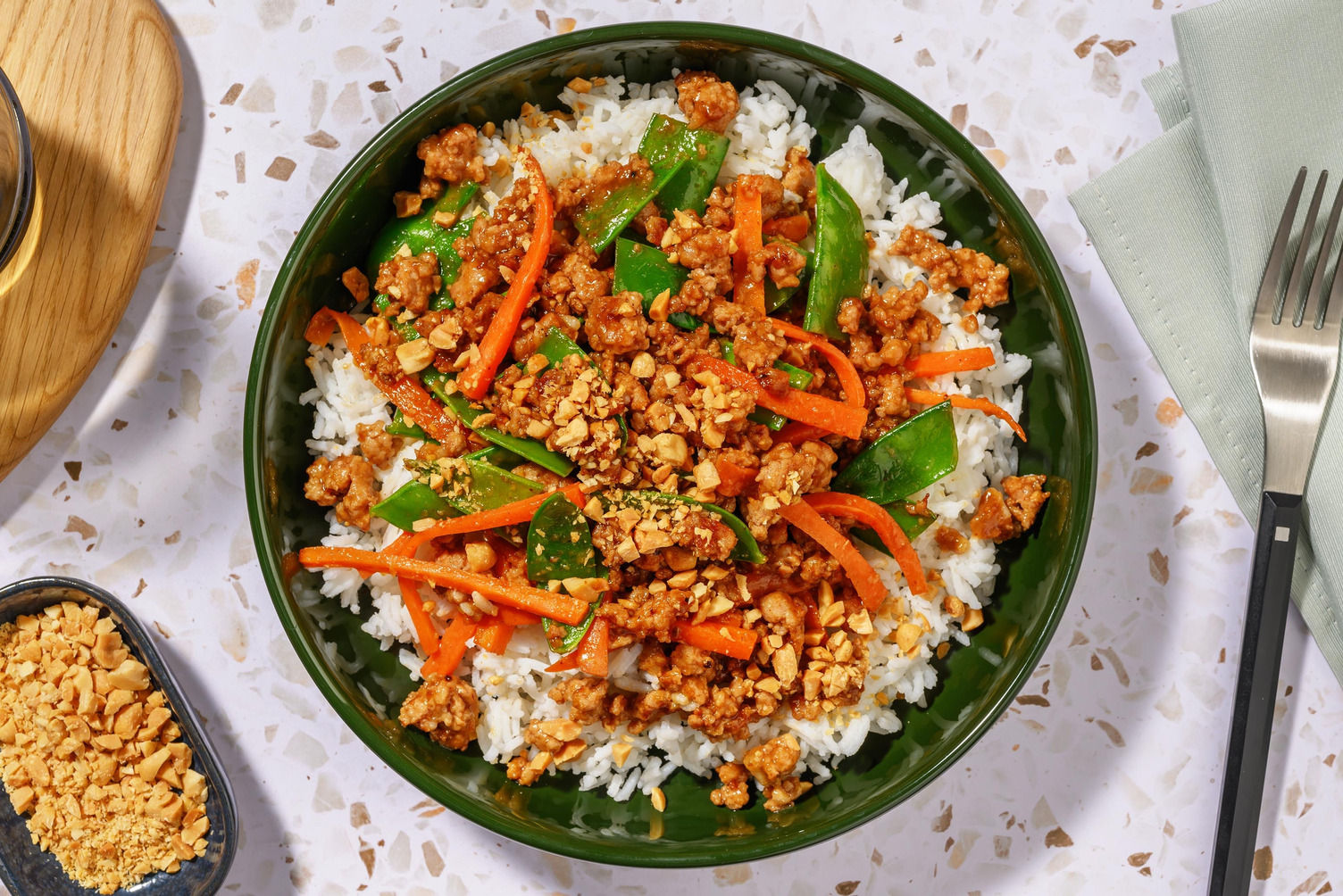 SuperQuick Peanutty Turkey Bowl Recipe | HelloFresh