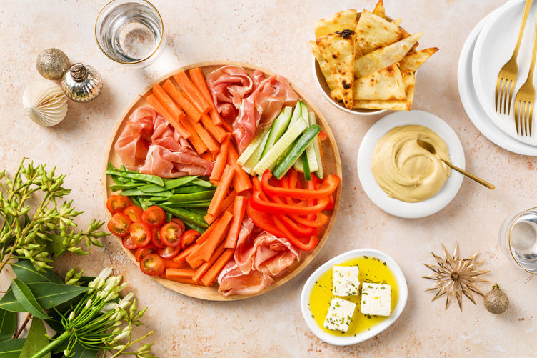 Prosciutto & Summer Veg Crudité Board Recipe | HelloFresh