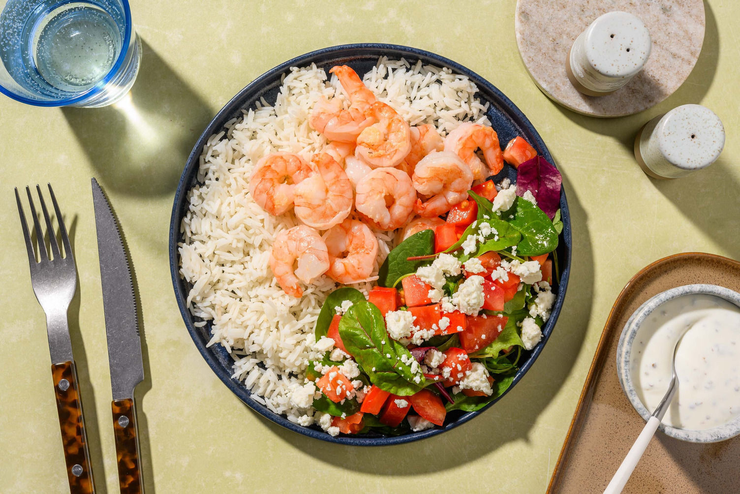 Double crevettes super rapides au poivre au citron Recette | HelloFresh